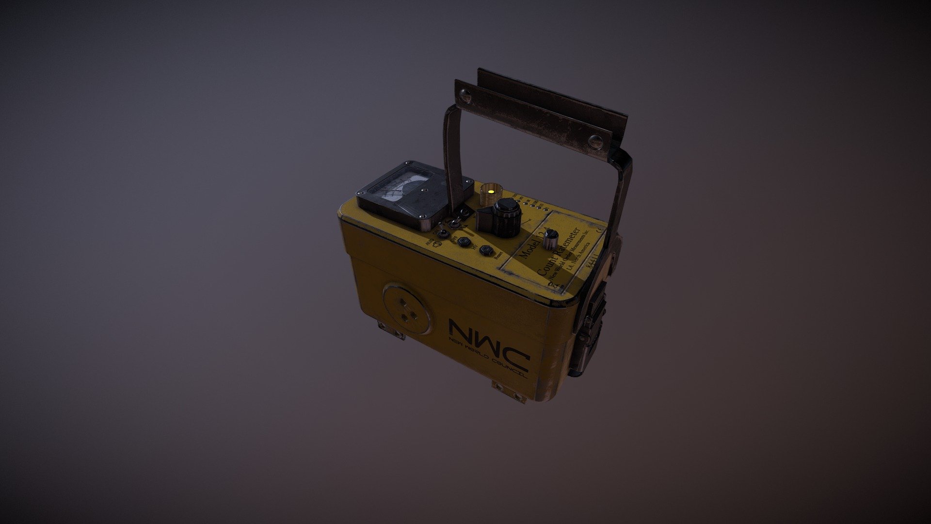 Geiger Counter - 3D model by Malcolm Nicoll (@MalcolmNicoll) [c984167 ...