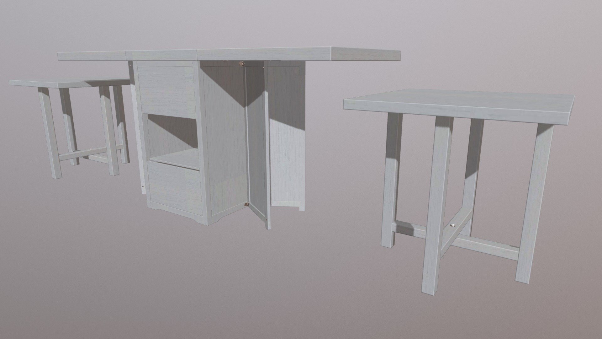 #1 Grey Basic Folding Table - 3D model by merlinbuffetsystems (@merlinb ...