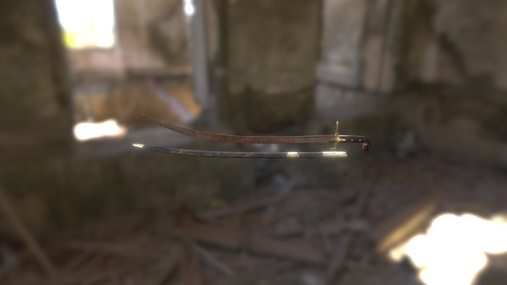 Scimitar Damaged - 3D model by Nick4D [c985652] - Sketchfab