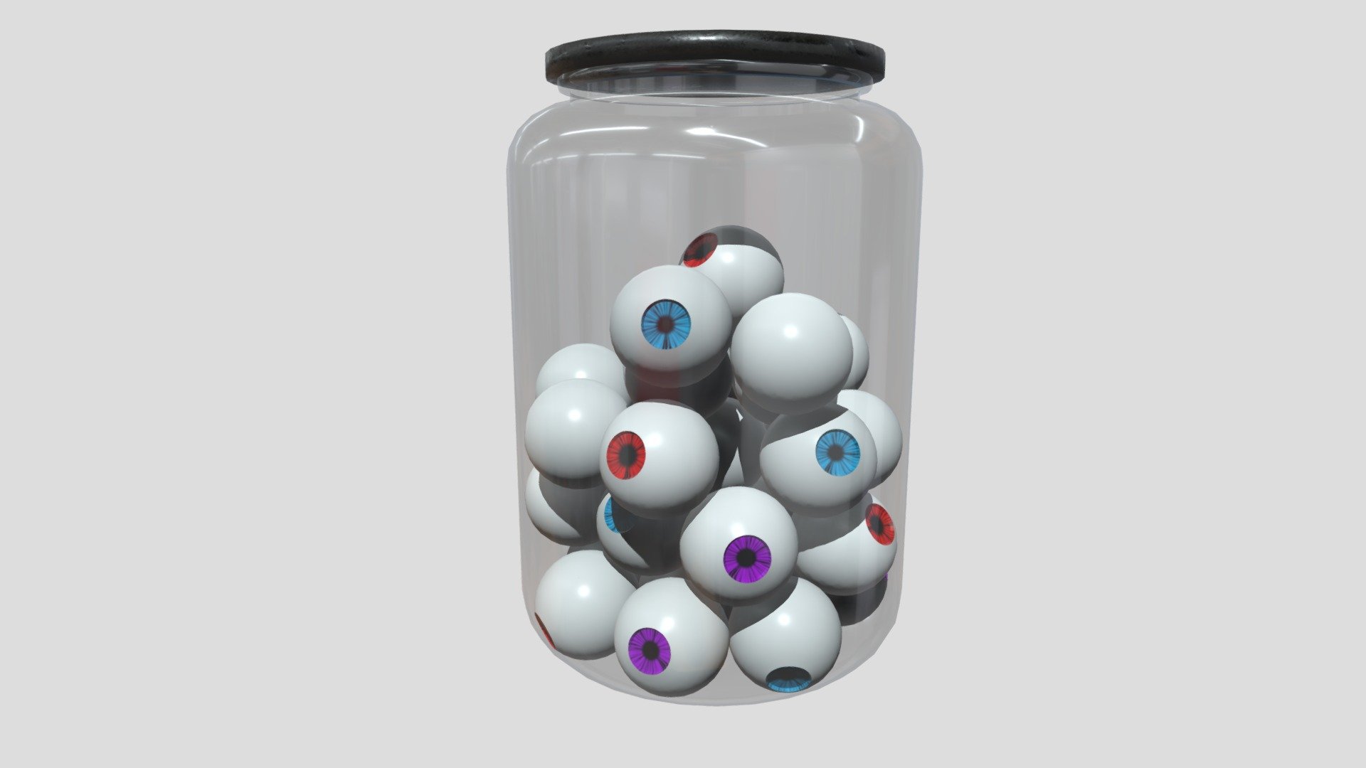Jar Of Eyes Cartoon - Buy Royalty Free 3D model by jgispertcajidos ...