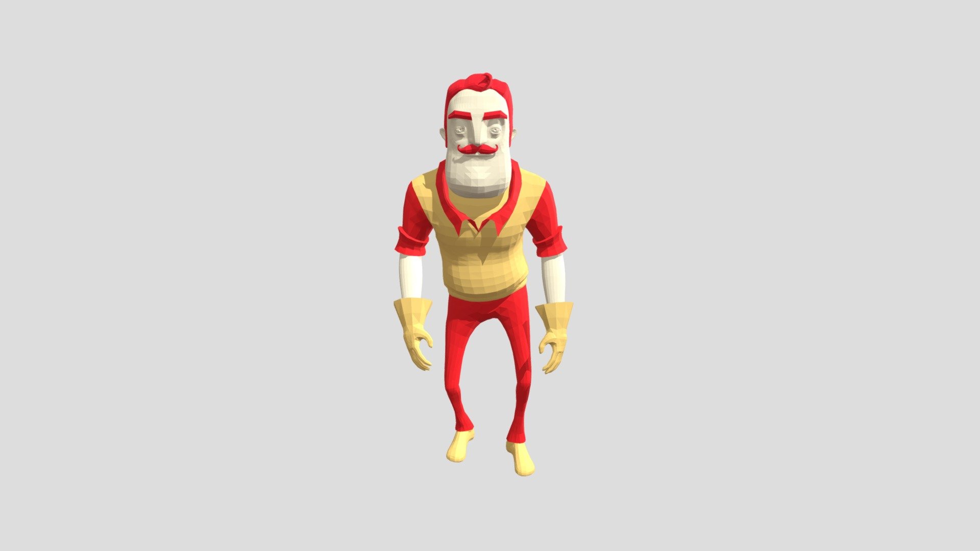 Hello-neighbor-green-screen - 3D model by LoxiMoxiToxi [c9894b4 ...