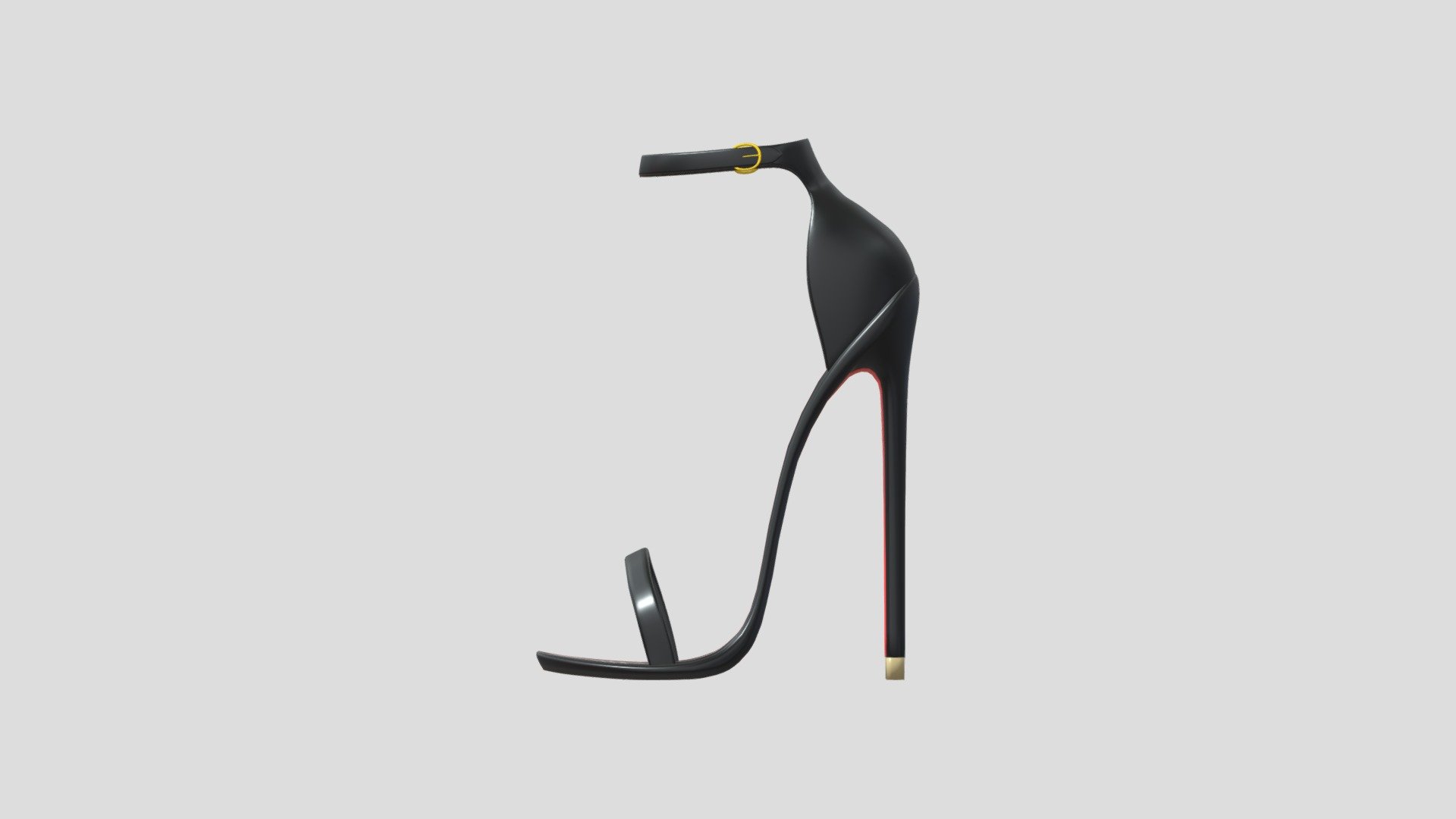 Courtney Stiletto High Heel Sandals V2 - Download Free 3D model by ...
