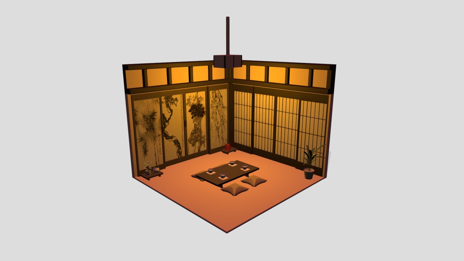 Isomatic Japanese Room - 3D model by Natti P (@Punch.Nattinan) [c98e3a8 ...
