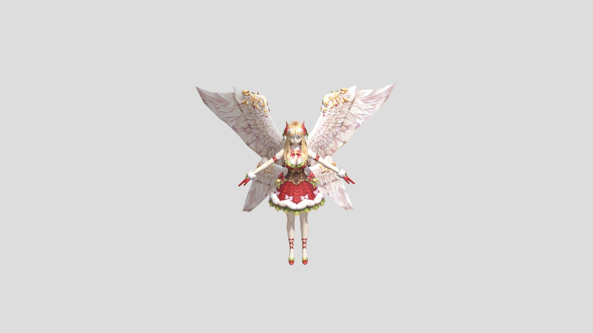 Aselica Cos20Christmas King's raid - Download Free 3D model by ...