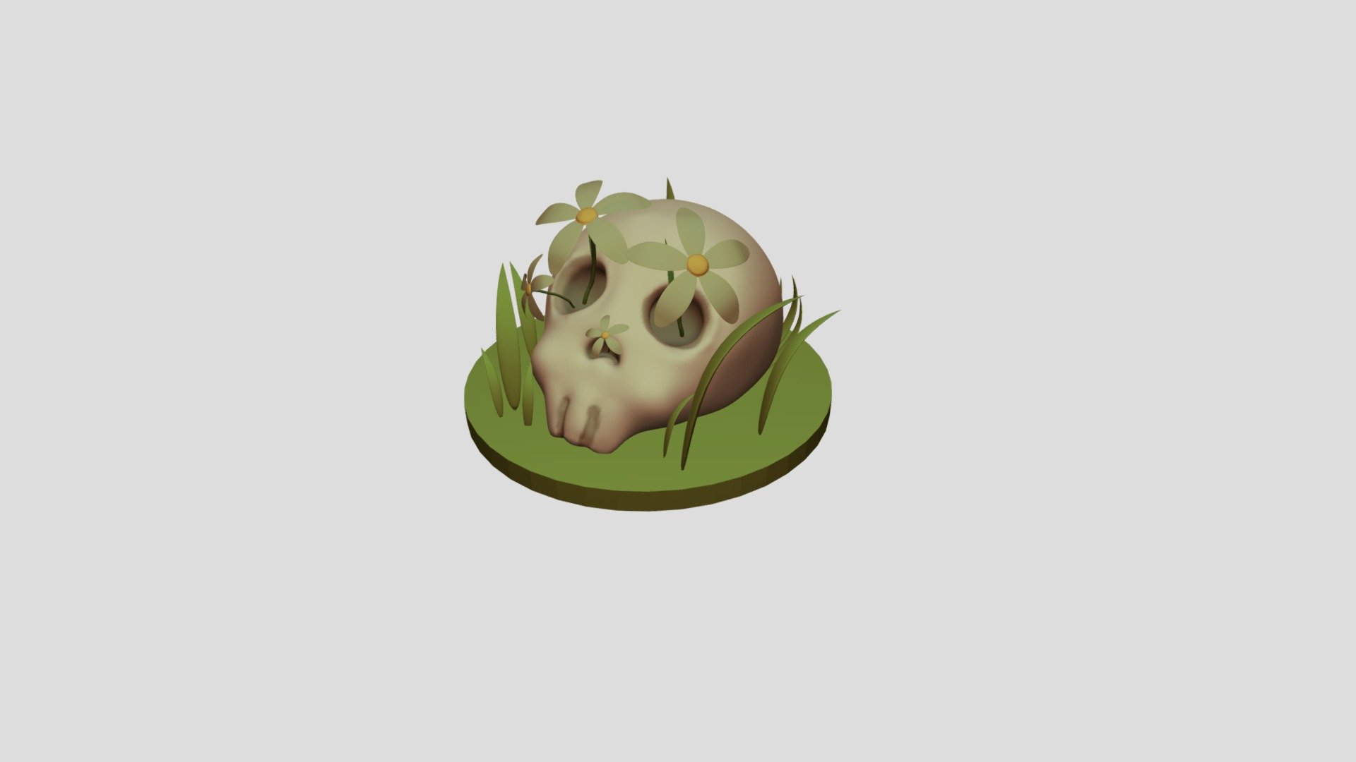 simple cartoonish skull - Download Free 3D model by myatcom ...
