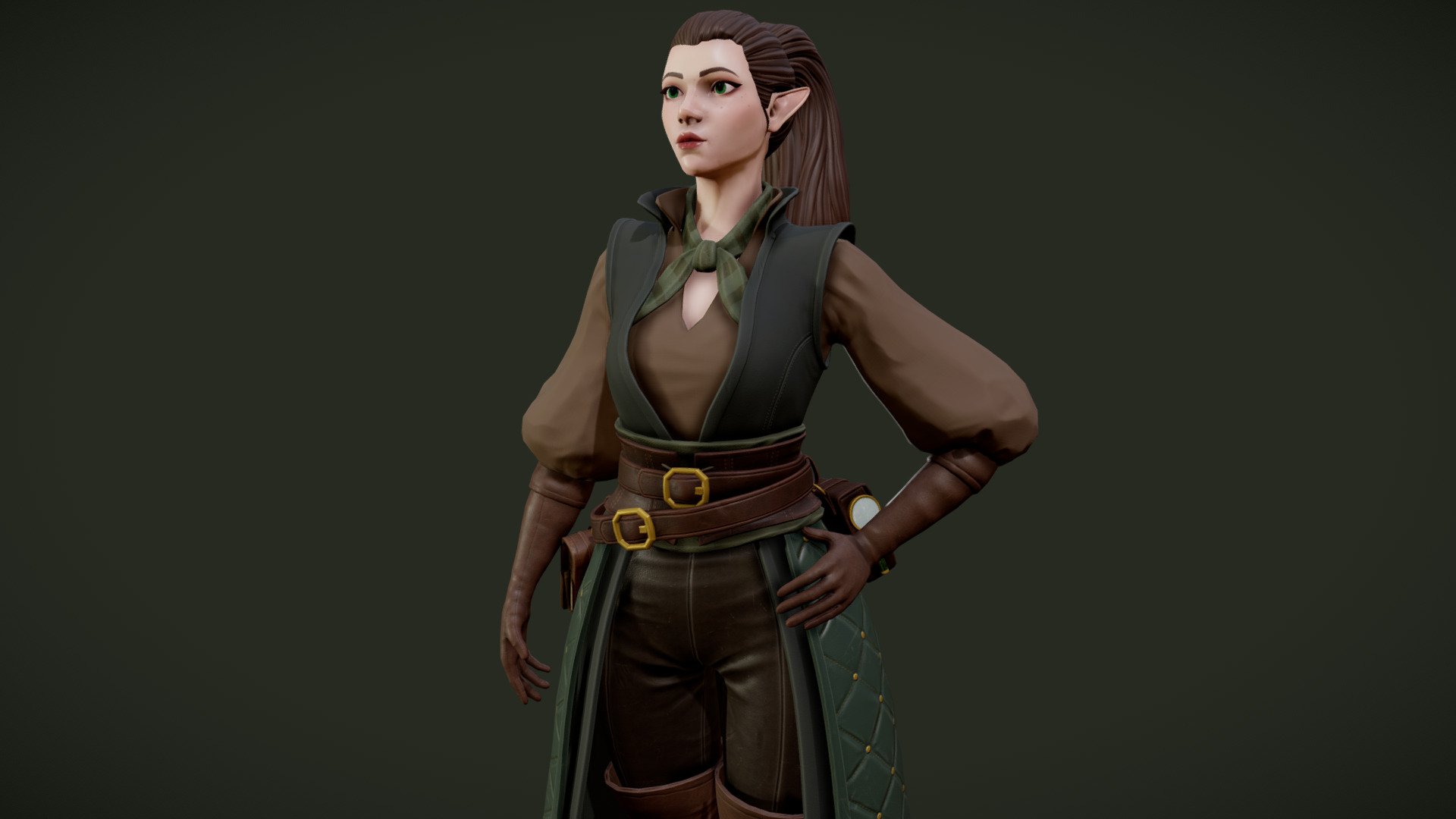 Elf character model - 3D model by Ibelinn [c9921a5] - Sketchfab