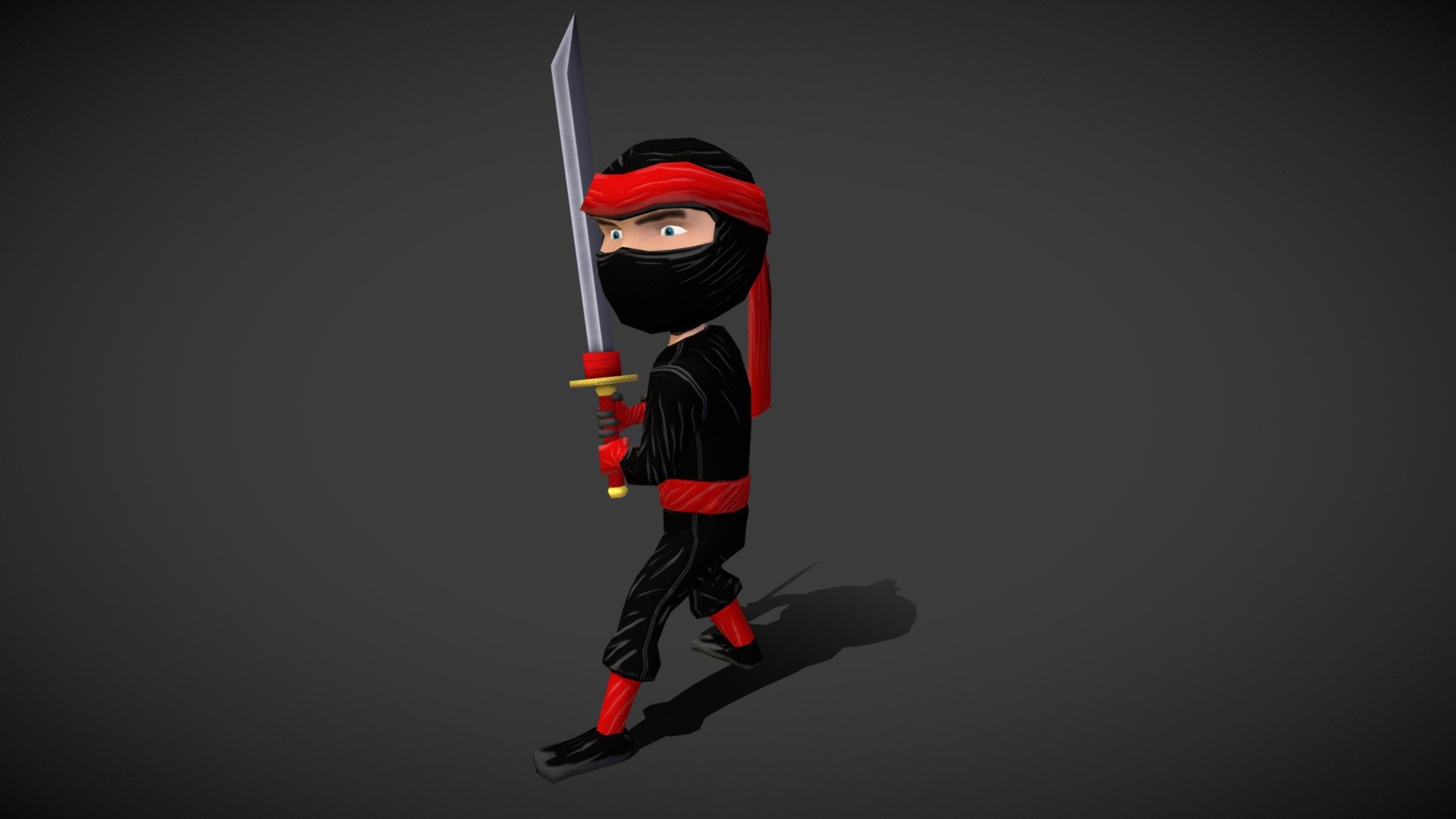 Lowpoly Stylized Ninja - 3D model by simdubois [c9924ca] - Sketchfab