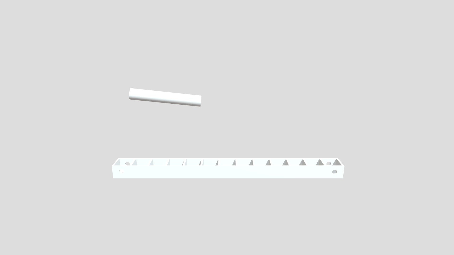 Пластмассовая балка с перегородками и трубка - Download Free 3D model ...
