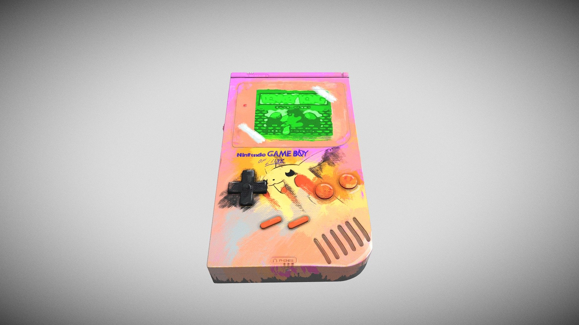 GameBoy Fullcolor - 3D model by Gonthier dimitri (@thedimgont) [c996f7c ...