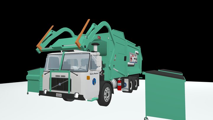 Garbage-truck 3D models - Sketchfab