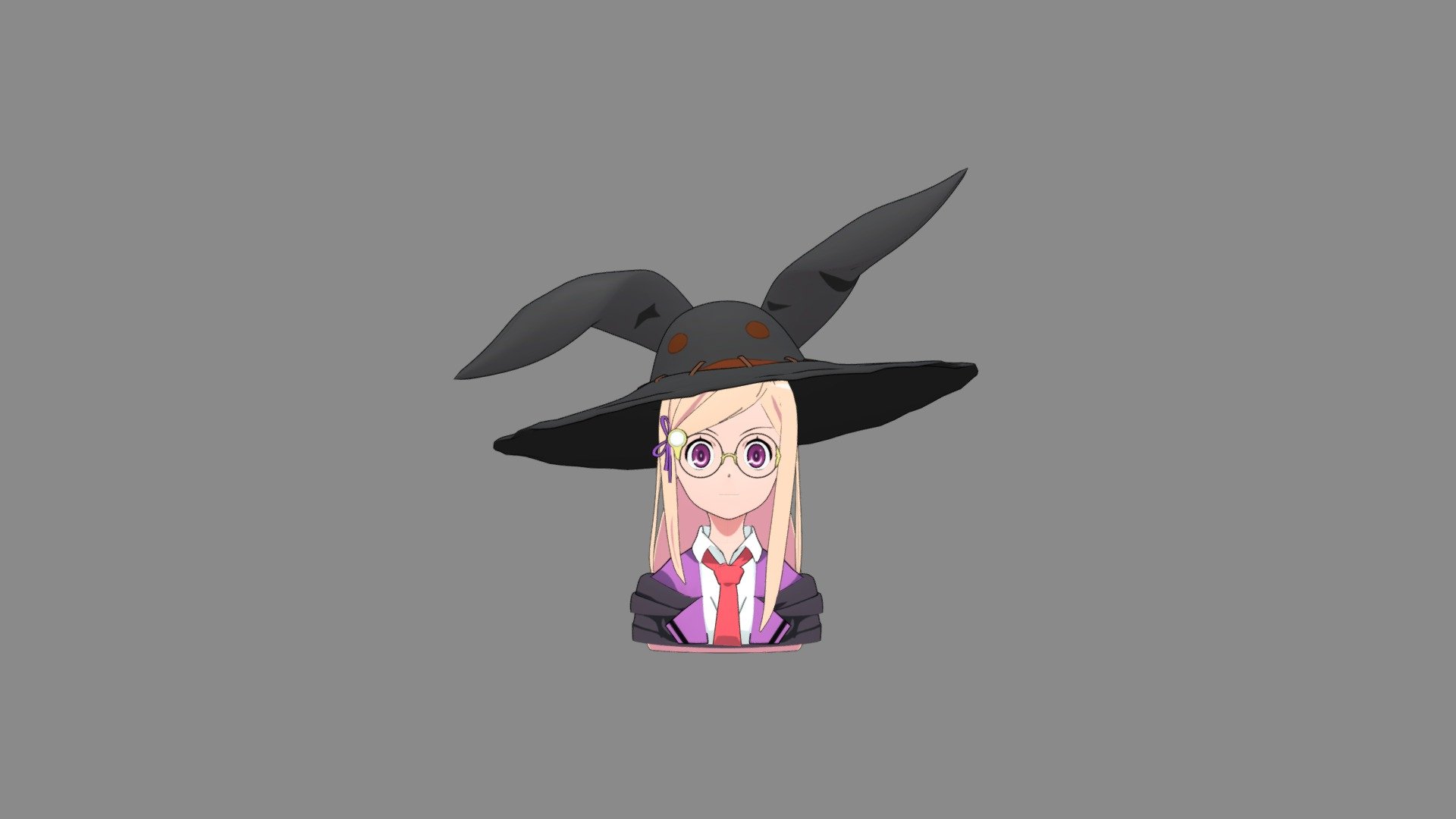 Majo Flay - Anime girl - 3D model by Kumo Blender (@kumanekosan ...