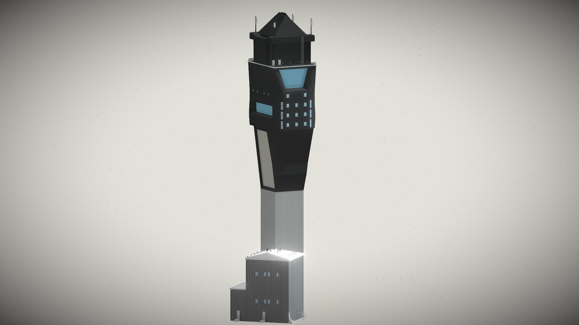 Control tower - Download Free 3D model by hnanw [c99c0d1] - Sketchfab