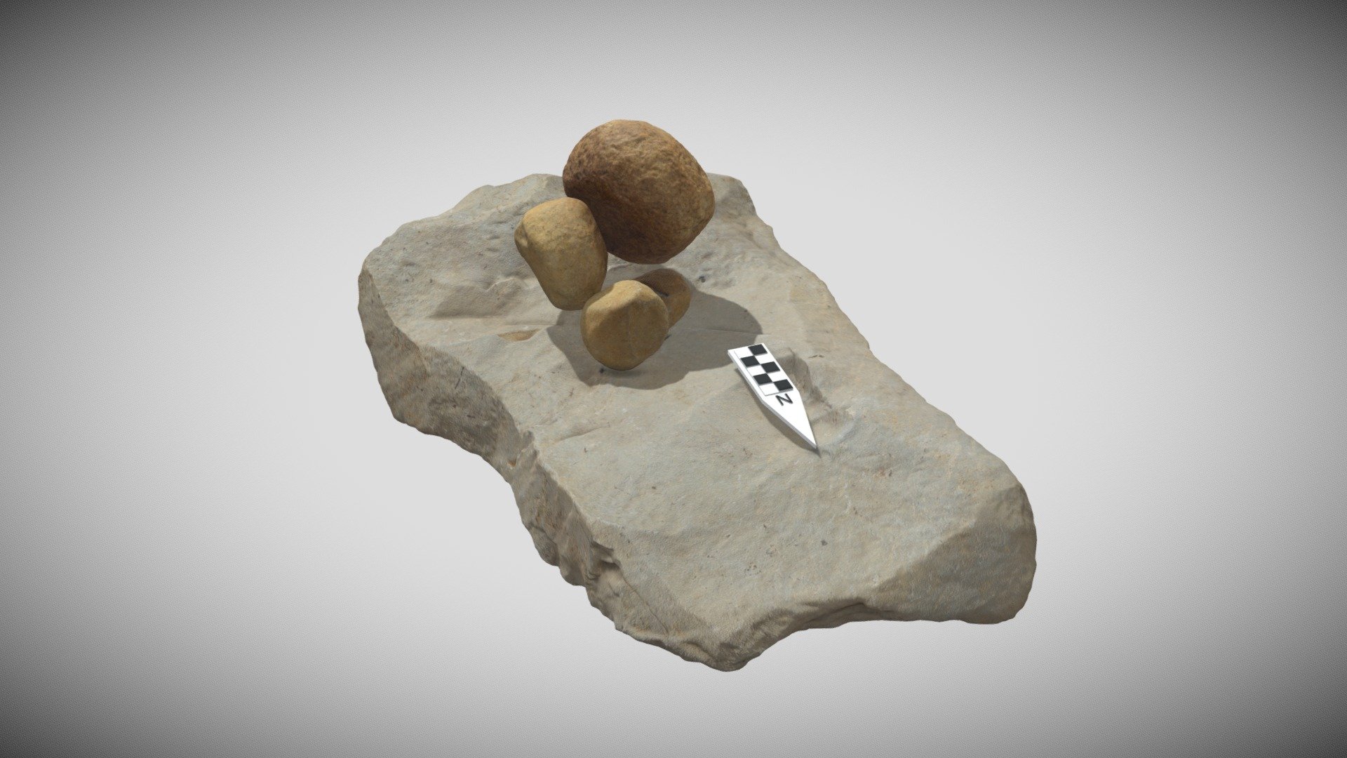 Hammerstone Tool Cache Tom's Creek Quarry 36AD46 - 3D model by quarry5 ...