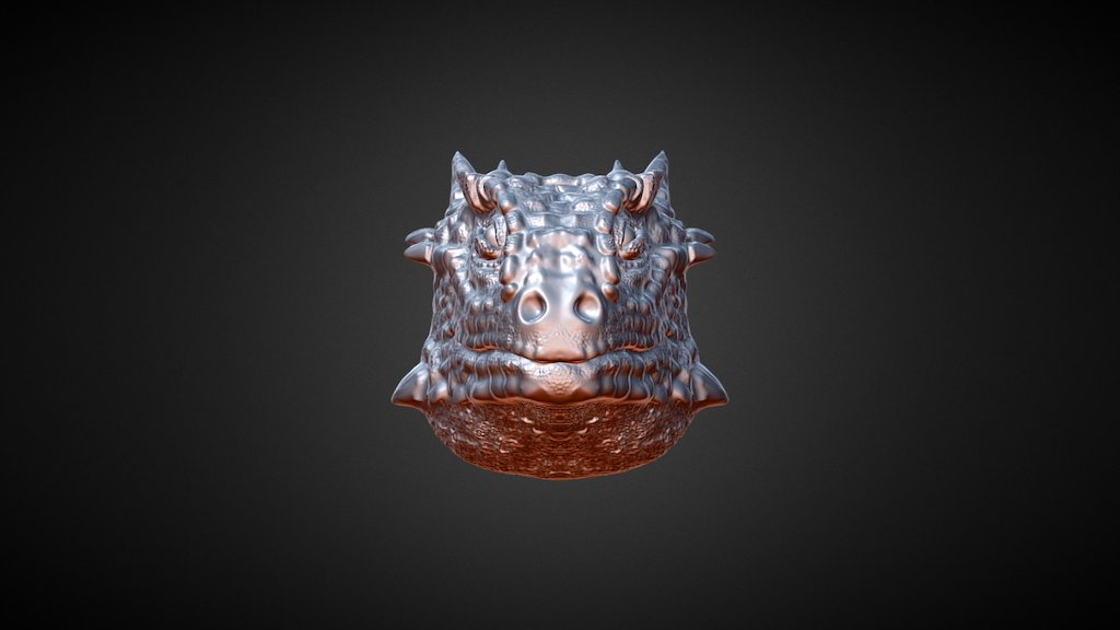 Horned Toad Head - 3D model by cricks [c99e193] - Sketchfab