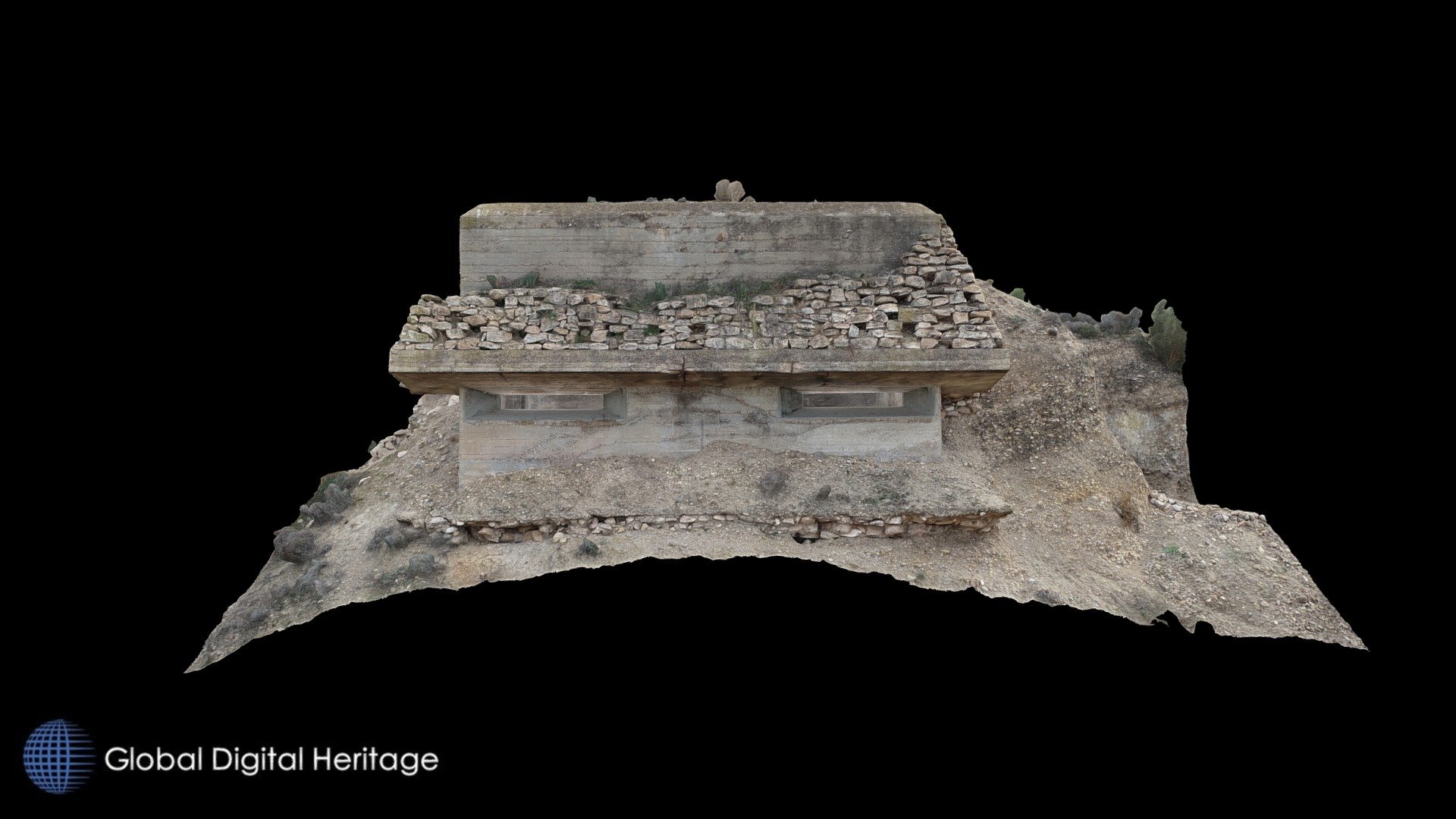 Machine Gun Bunker, Alhama de Murcia - Download Free 3D model by Global ...