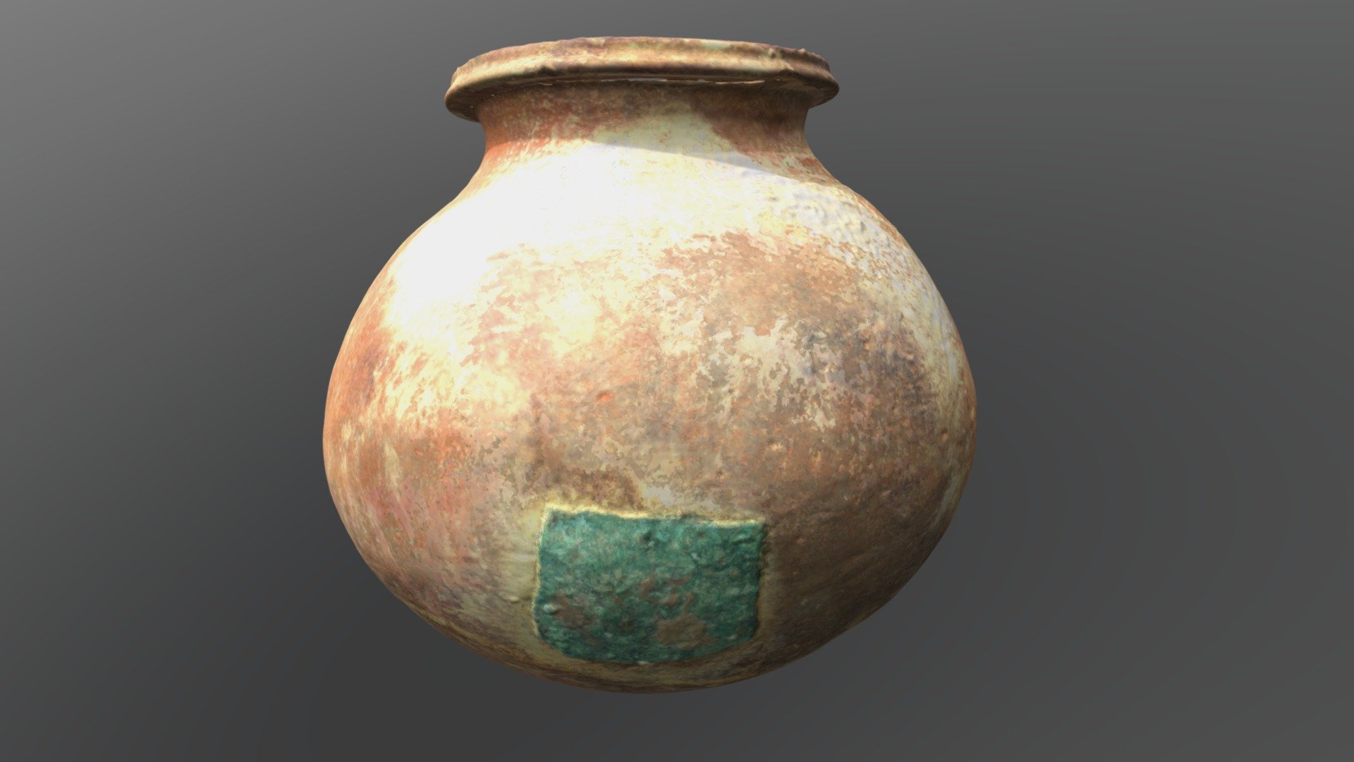 Vessel with Copper Repair (VCU_3D_2689) - Download Free 3D model by ...