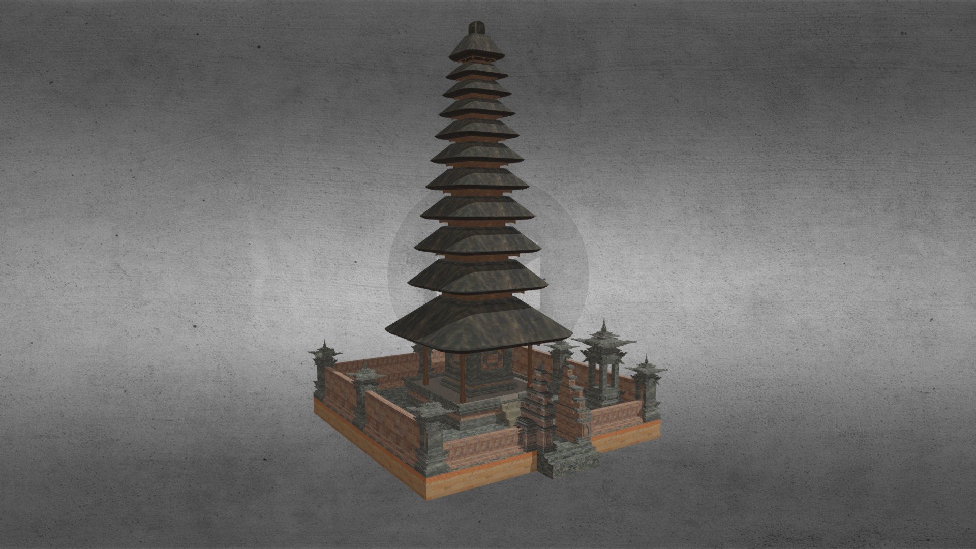 Temple Pura Bali - 3D model by imanboer [c9a2e5b] - Sketchfab