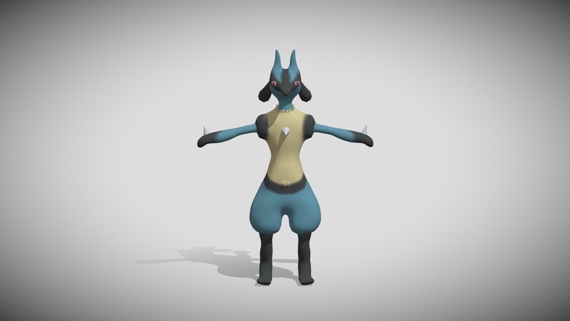 Lucario - 3D model by vinnyocruz [c9a8706] - Sketchfab