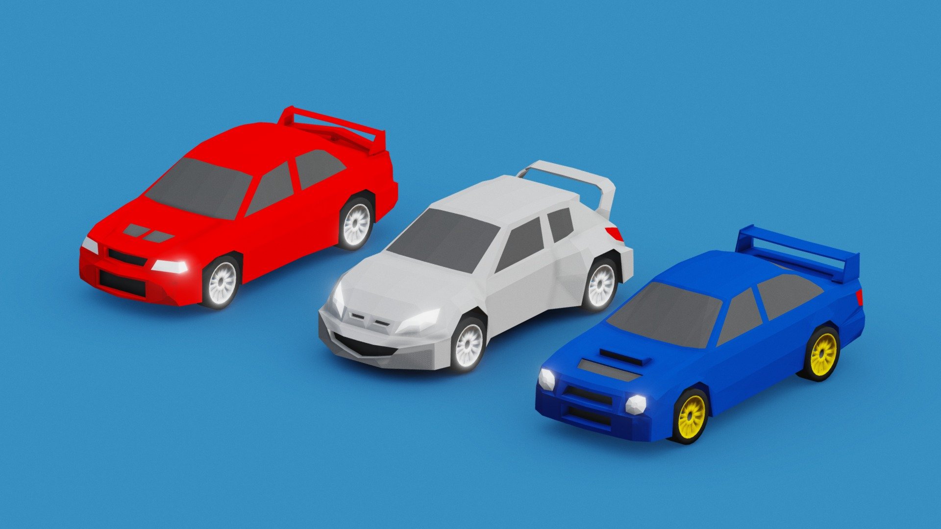 Low Poly Rally Cars Set - Buy Royalty Free 3D model by SpatialNeglect ...