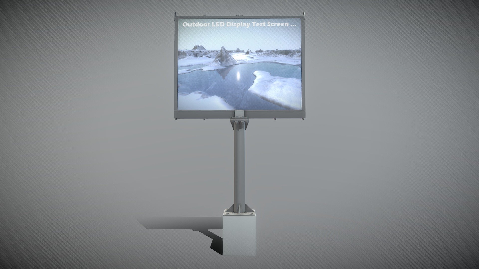 Large Outdoor LED Display (High-Poly) - Buy Royalty Free 3D model by ...
