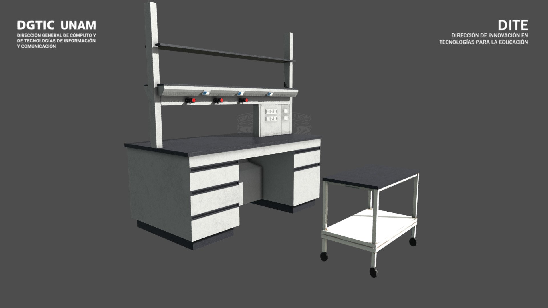 Mesa de Laboratorio - 3D model by Colección de modelos 3d (@DRDE_UNAM) [c9abc33] - Sketchfab