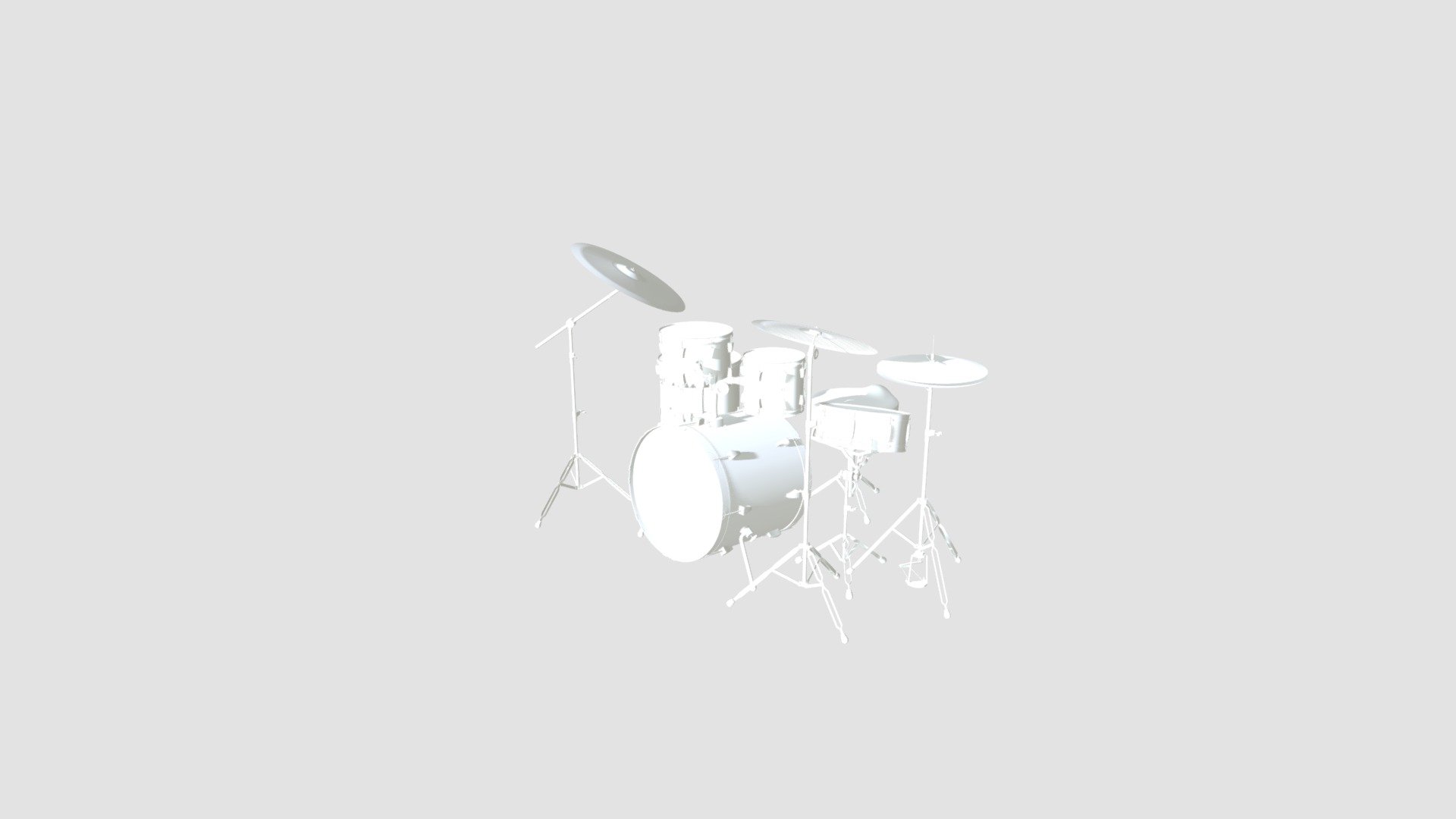 Drum kit - Buy Royalty Free 3D model by Evermotion [c9ae273 ...