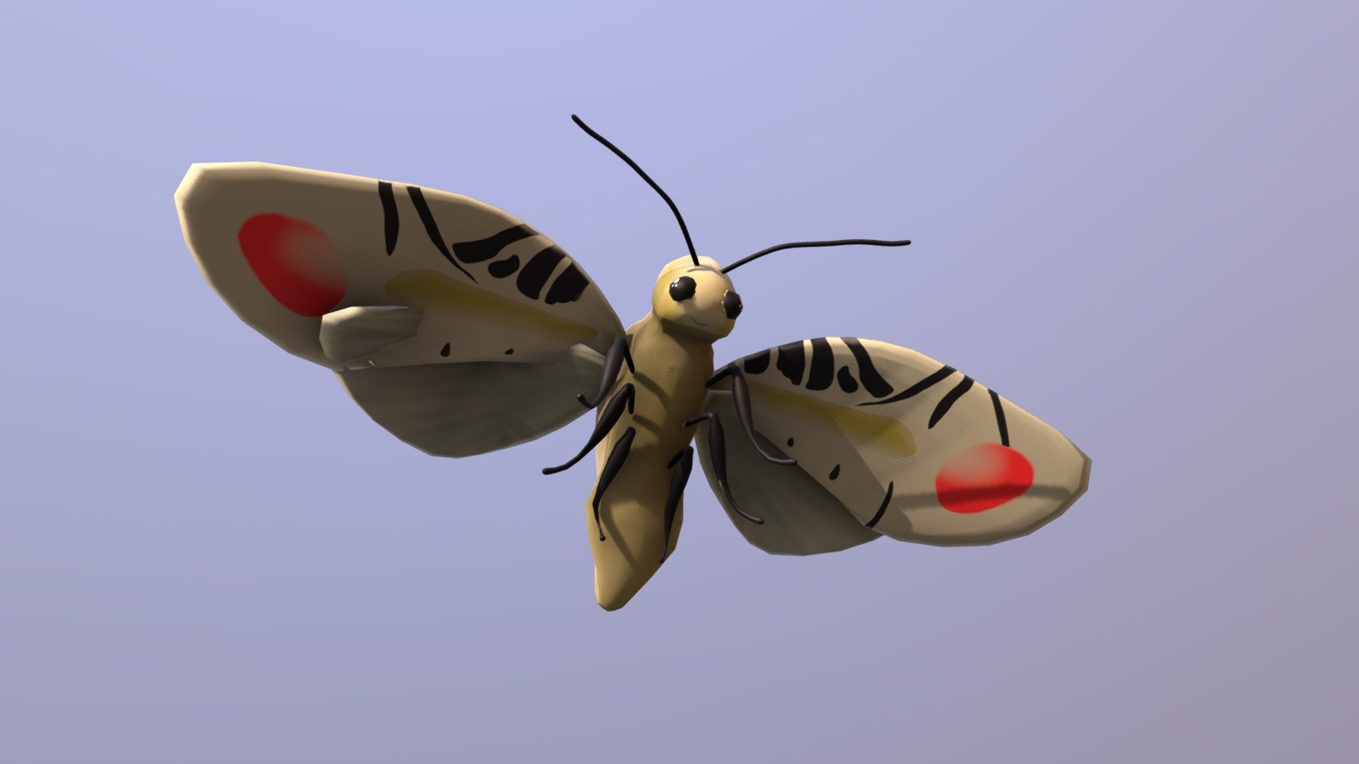 Moth @ Fly - 3D model by HTGFANTASY [c9aec1a] - Sketchfab