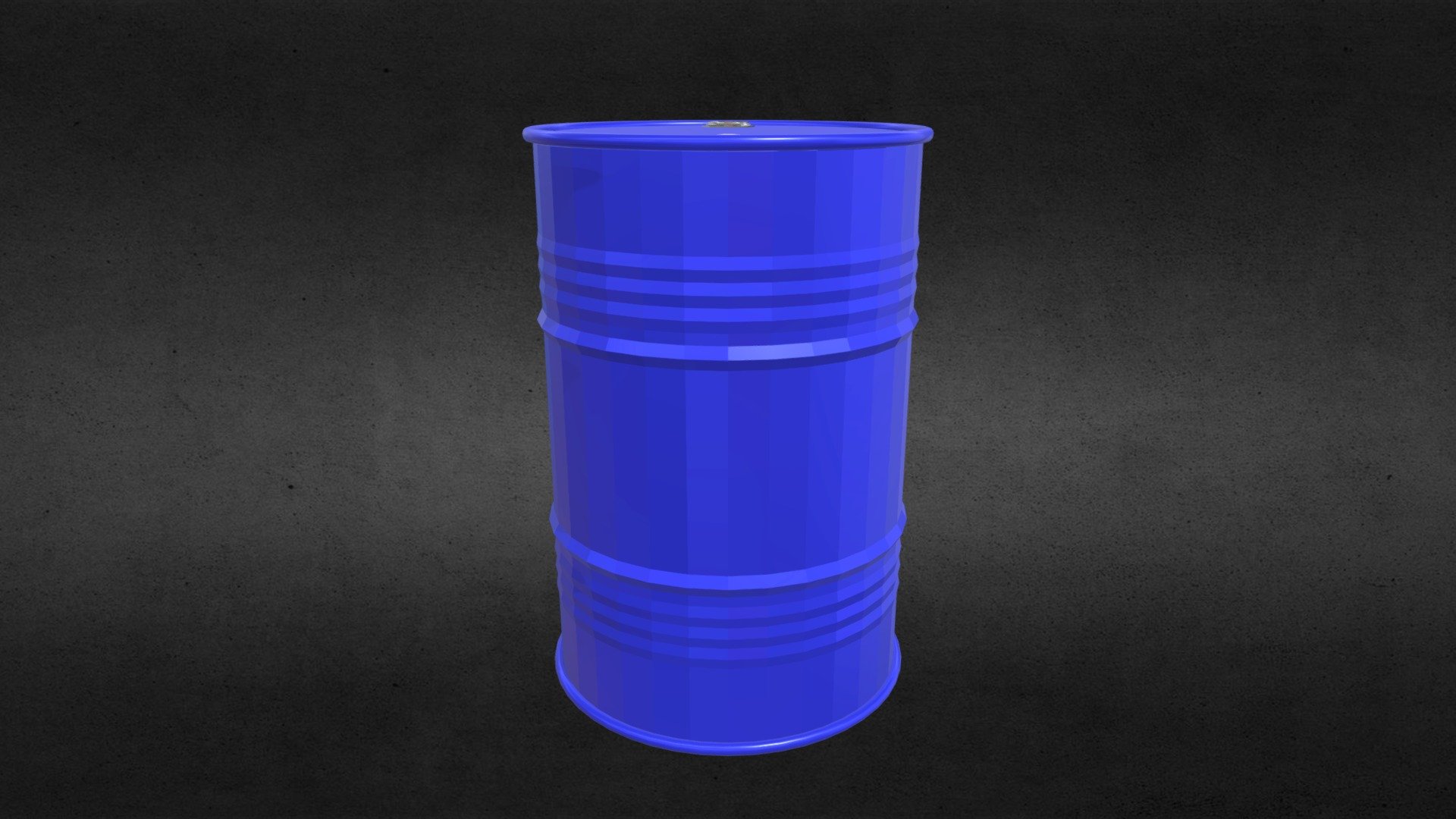 Barrel Blue (Tonel Azul) - 3D model by David8416 [c9b1eb0] - Sketchfab