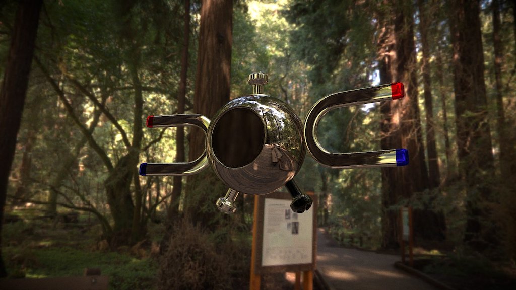 Magnemite - 3D model by georgekapo [c9b3dc9] - Sketchfab