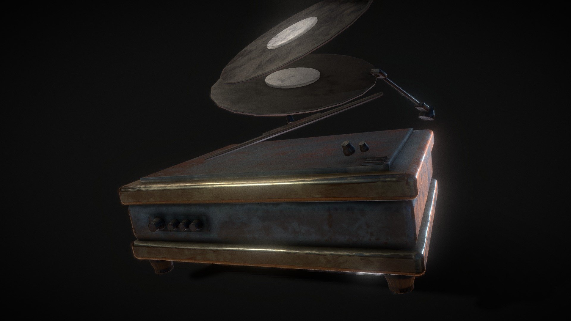 Toca Discos - 3D model by Diego Fernando Mejía (@dmejia41) [c9b45f7 ...
