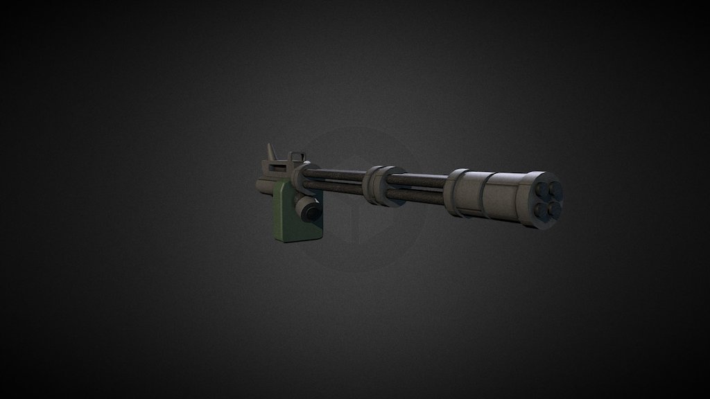 Mingun (my 3th gun) - 3D model by Nick Richel (@nickrichel) [c9b63e9 ...