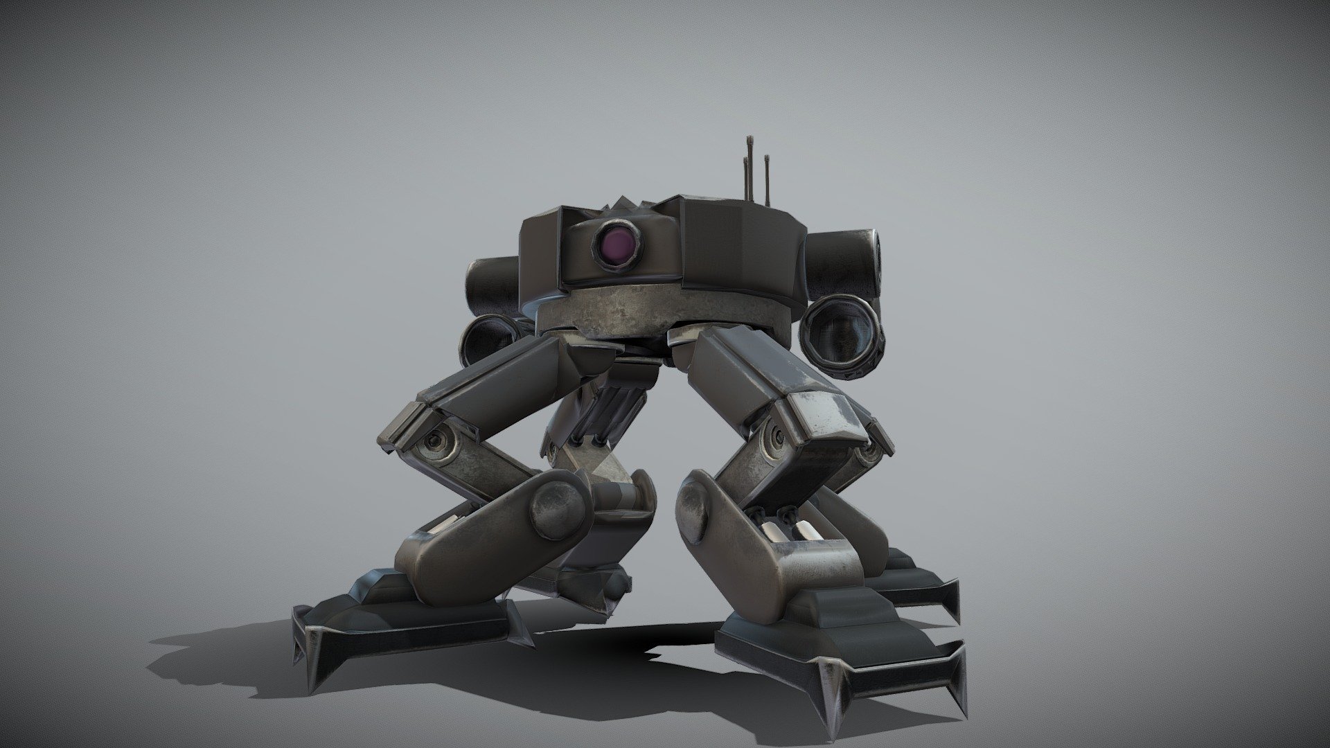 Mécha - 3D model by jcarly [c9b72f0] - Sketchfab