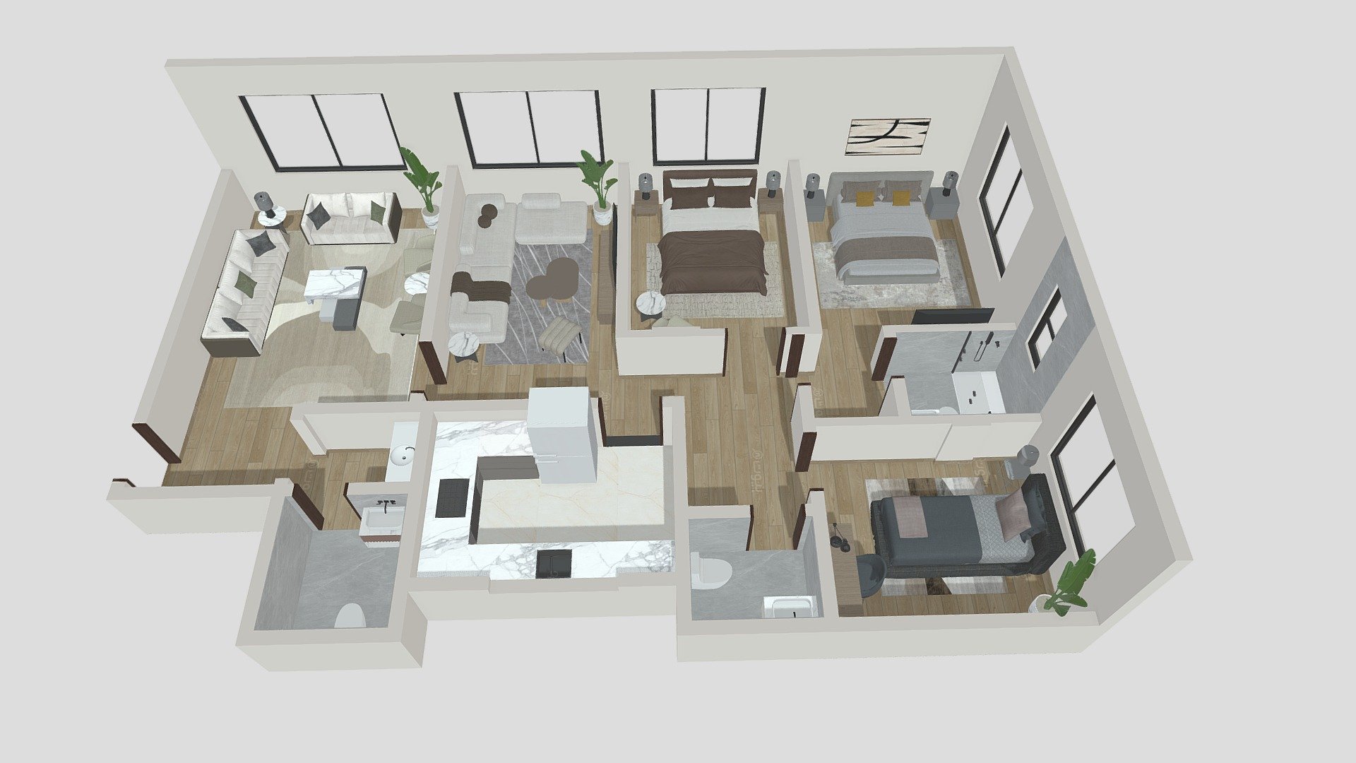 ALEET-11 _ S.F- APARTMENT # 10 - 3D model by Zameen.com [c9baf26 ...