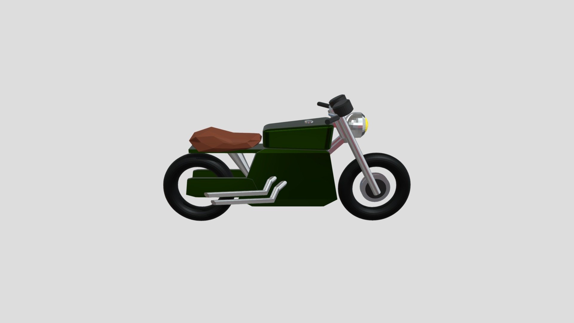 Motorcycle - Low Poly + Simplistic - Download Free 3D model by Alisher ...