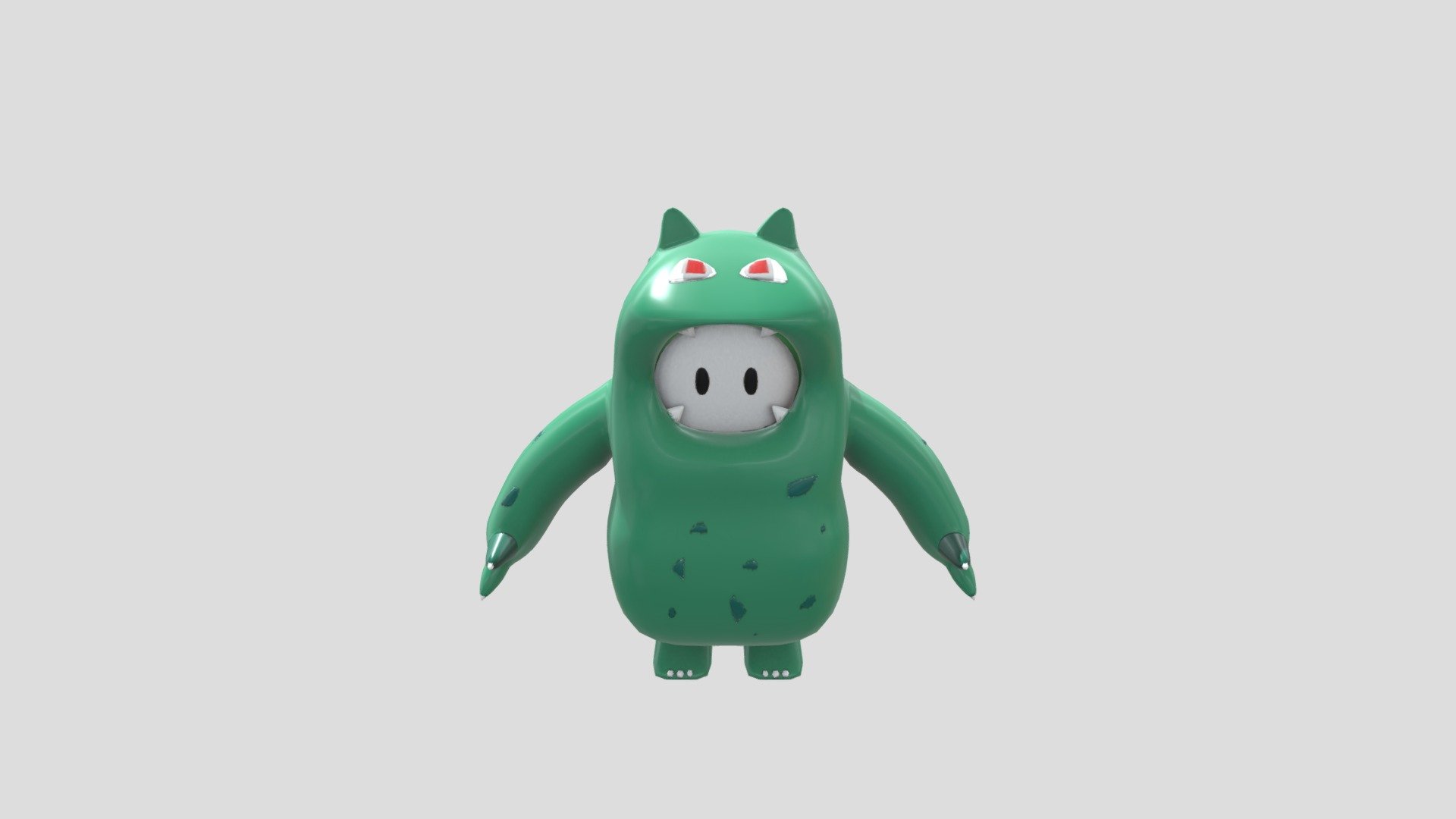 FallguysbulbasaurLucasPigari - 3D model by pigari [c9bde81] - Sketchfab