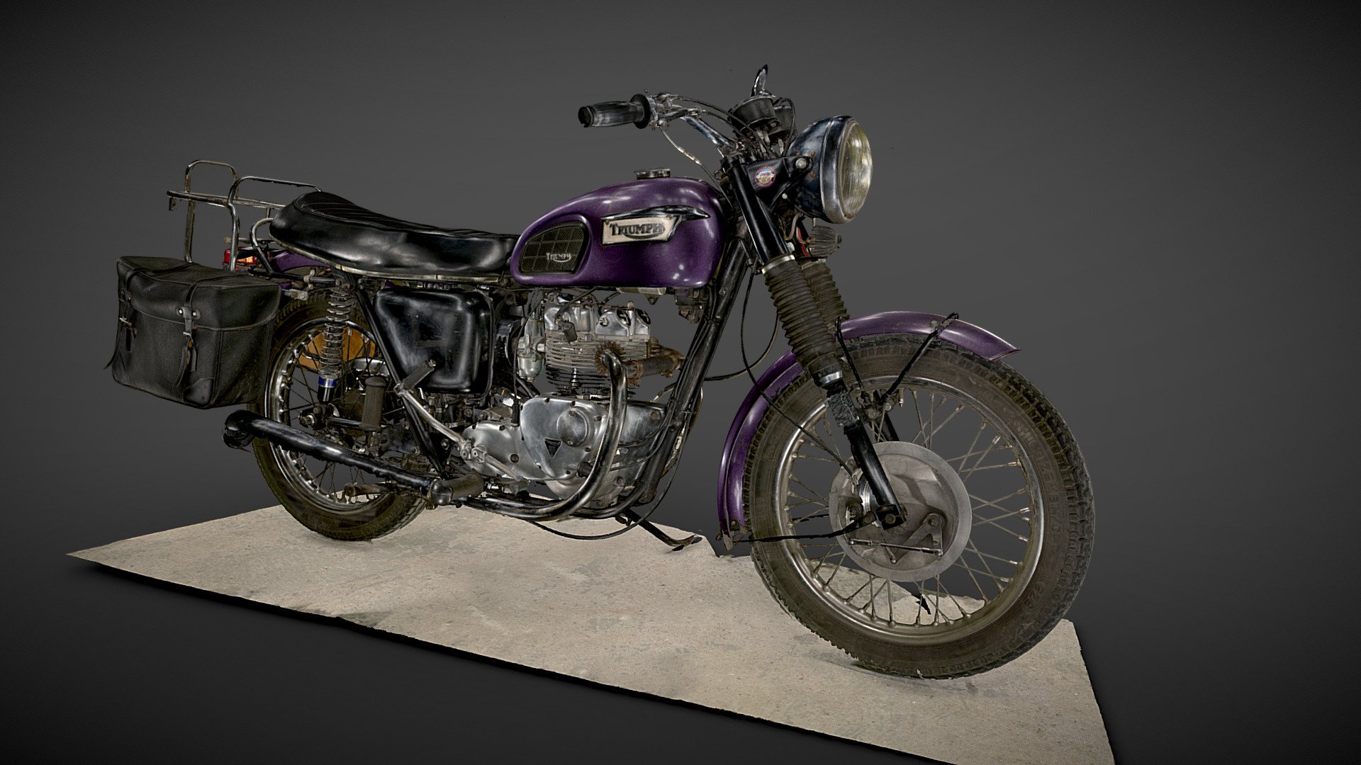 Triumph T100 Tiger 1969 - 3D model by maxxUAV [c9be07d] - Sketchfab