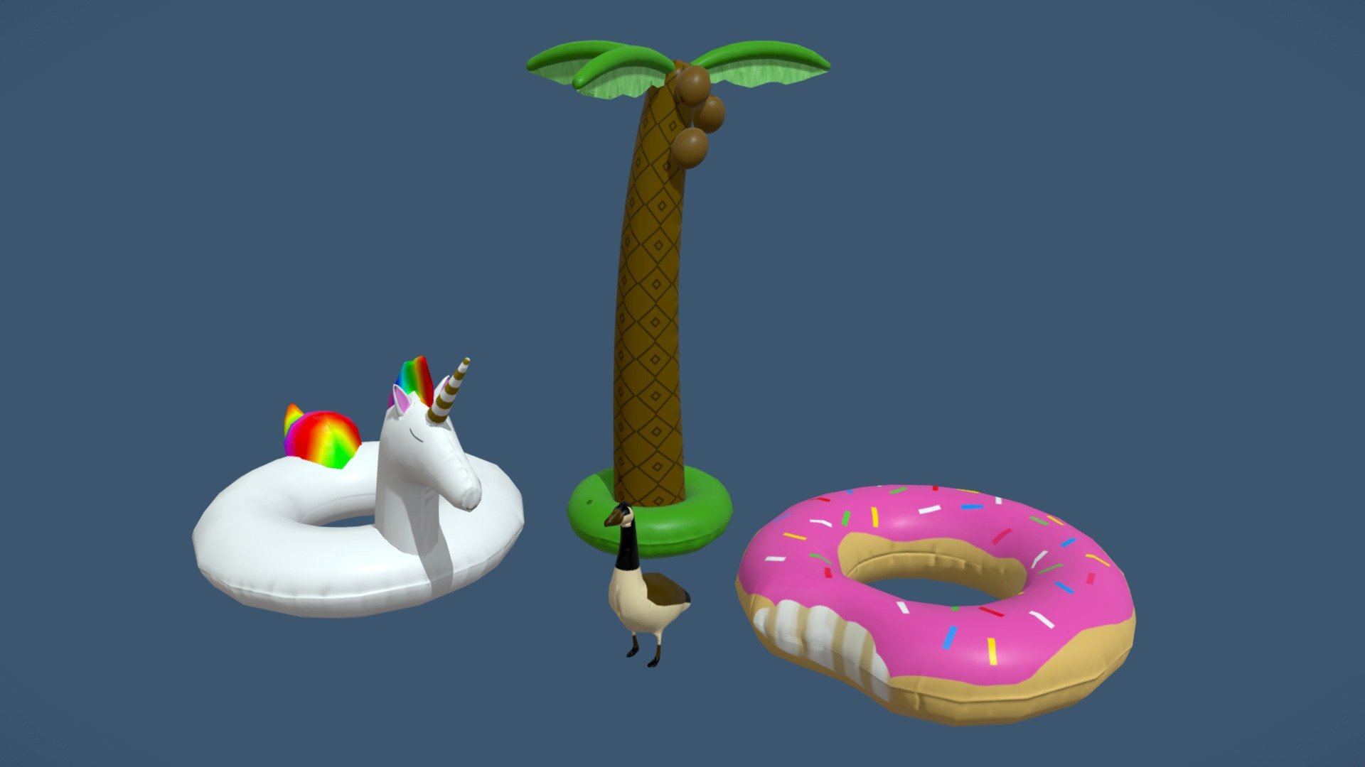 Pool Toy Inflatables - 3D model by Spookyghostboo [c9c2294] - Sketchfab