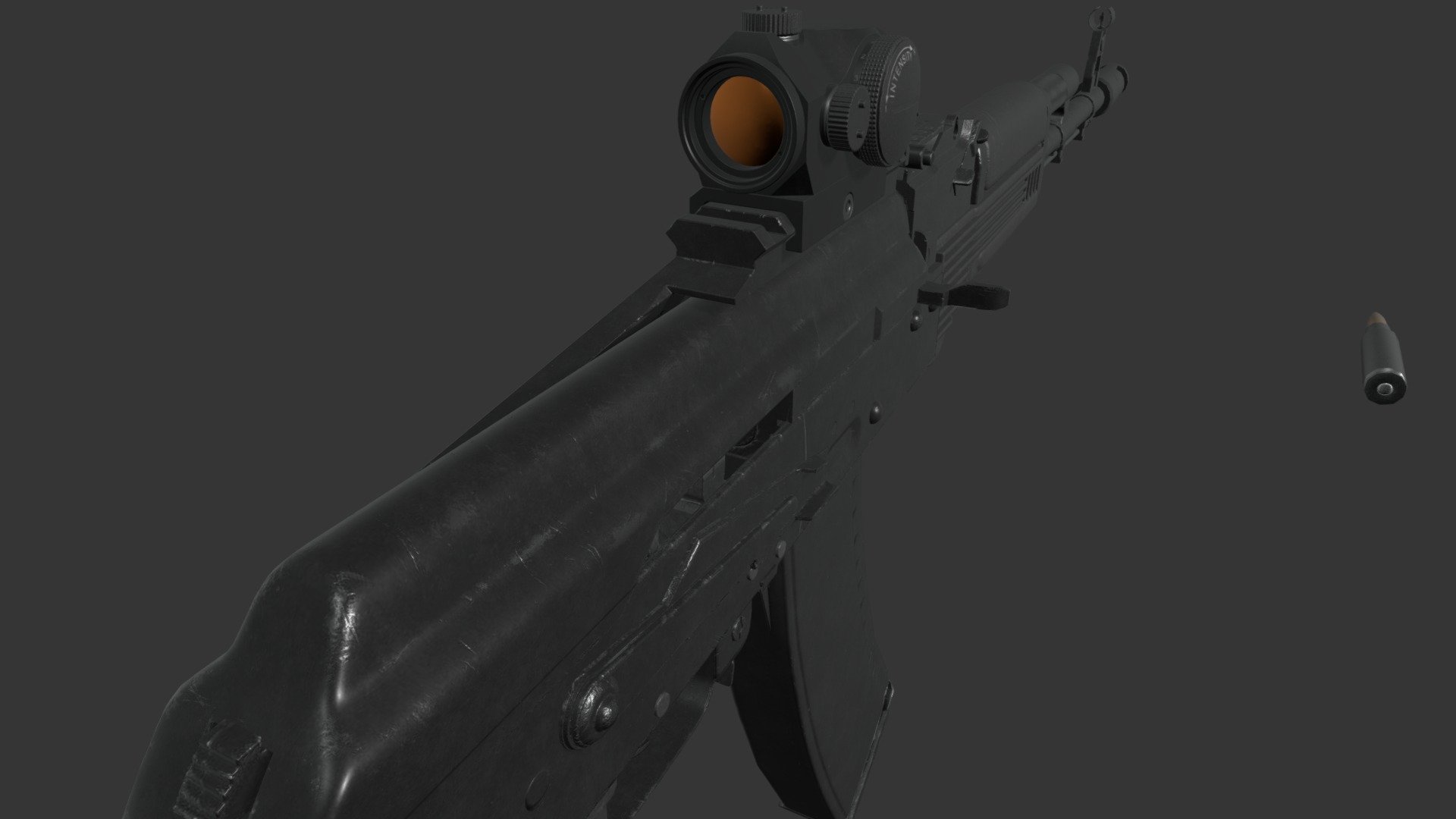 AK-74M with Opitic and Attachments - 3D model by WH_Projects [c9c25d0 ...