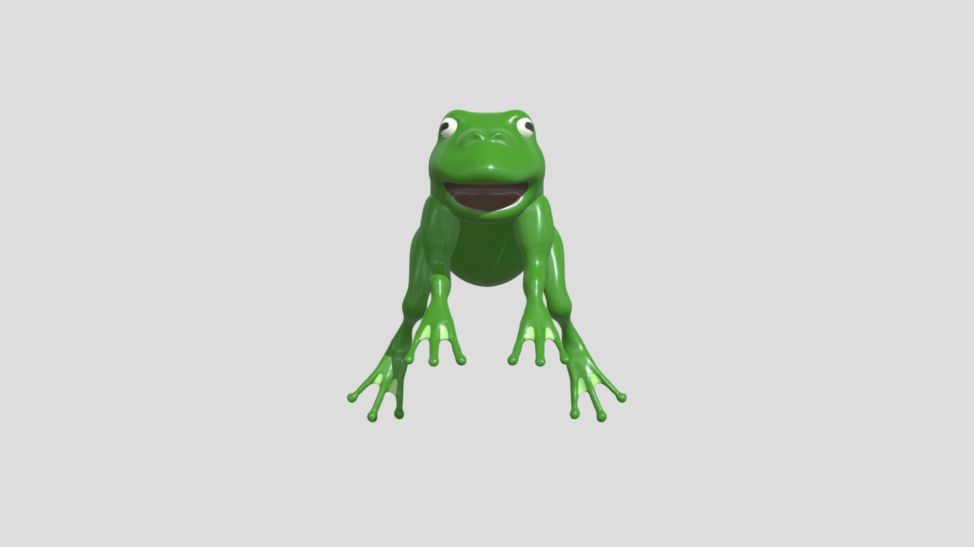 Cartoon Frog 3D Model - 3D model by redemer19 [c9c3b70] - Sketchfab