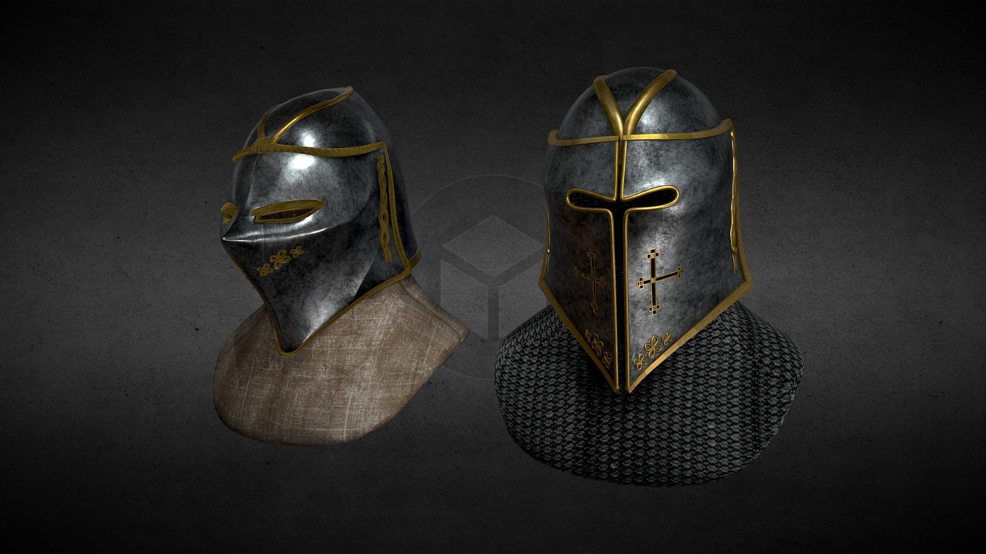 Medieval Ornate Helmet - 3D model by Kayleigh.van.Niehoff [c9c506c ...