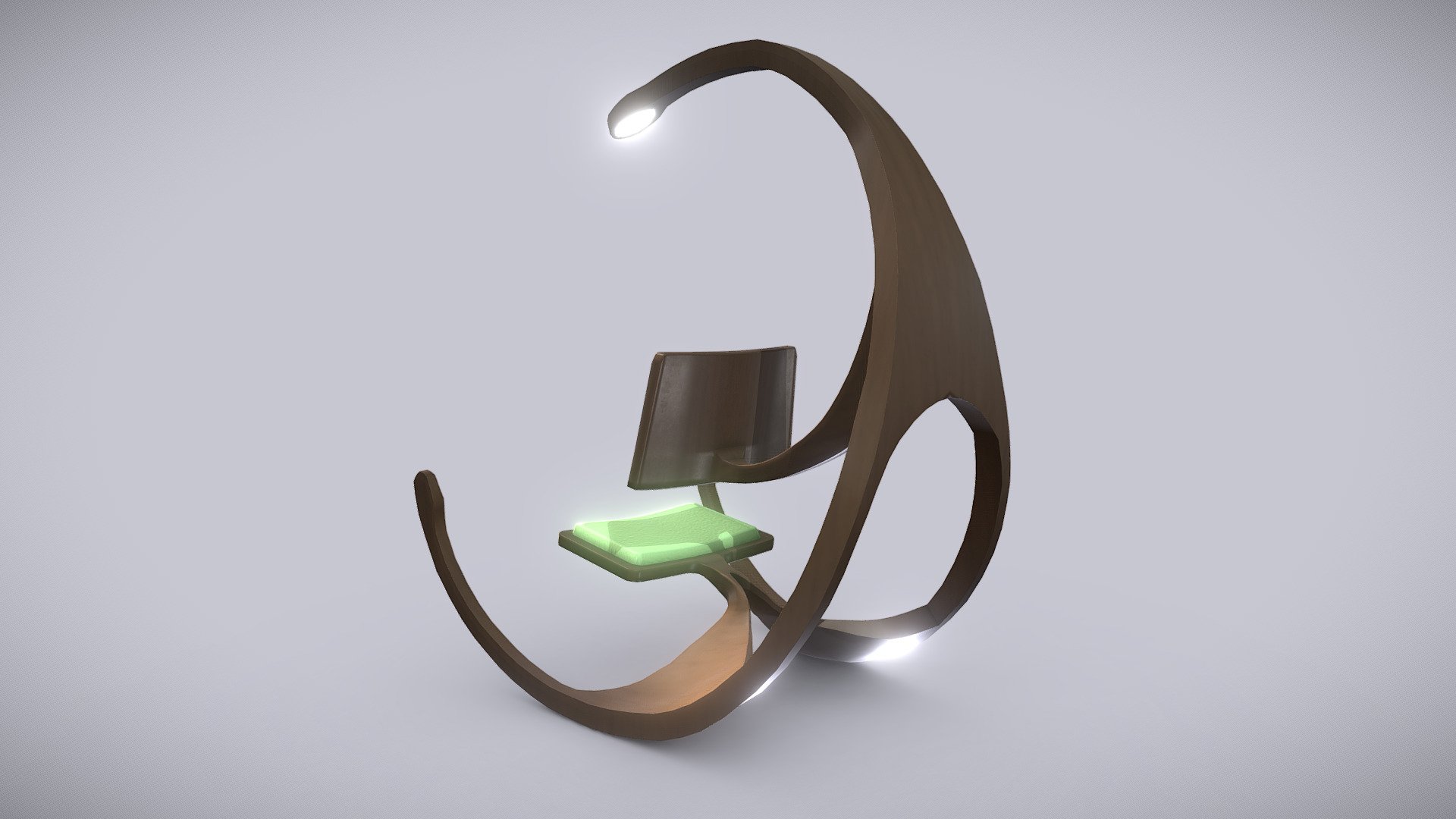Modern Rocking Reading Chair - Buy Royalty Free 3D model by 3dia ...