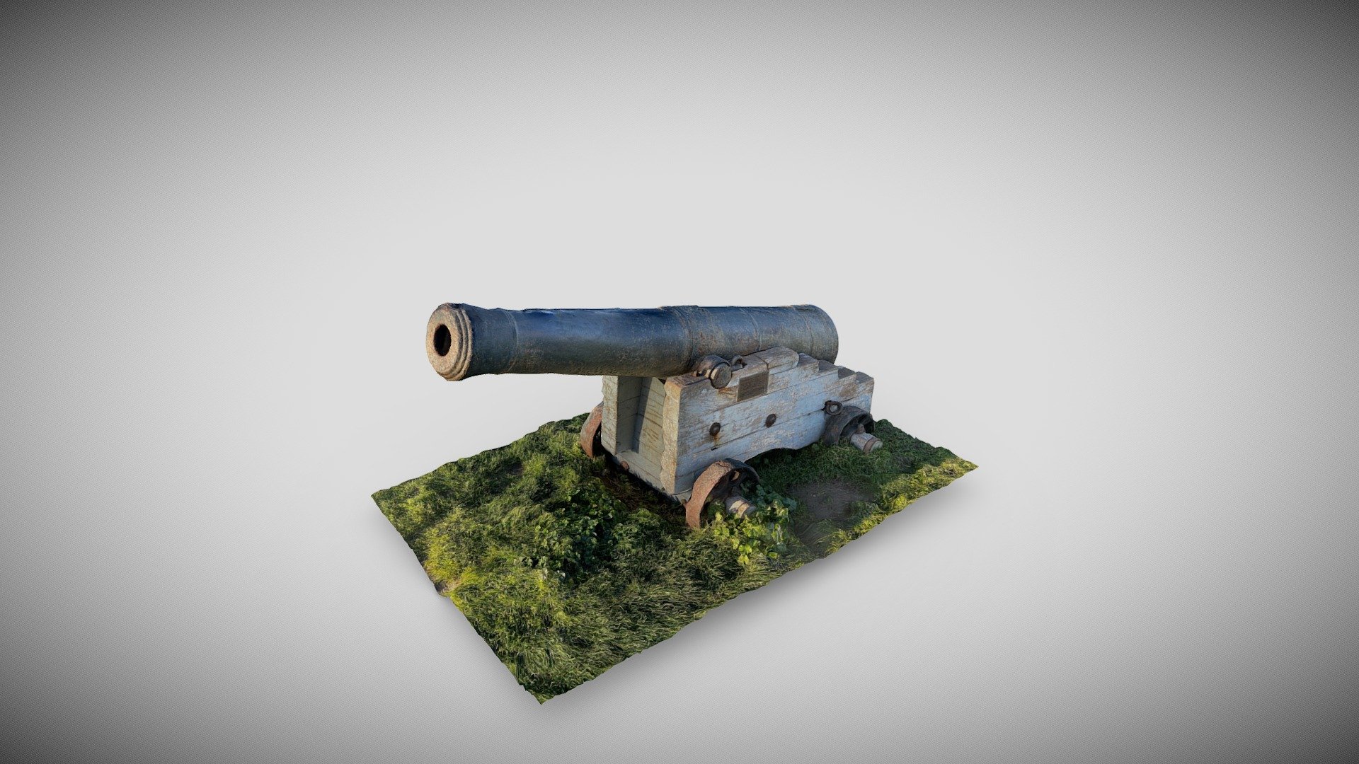 WW II Royal Navy Cannon - 3D model by M Junia (@majedjunia) [c9c9823 ...