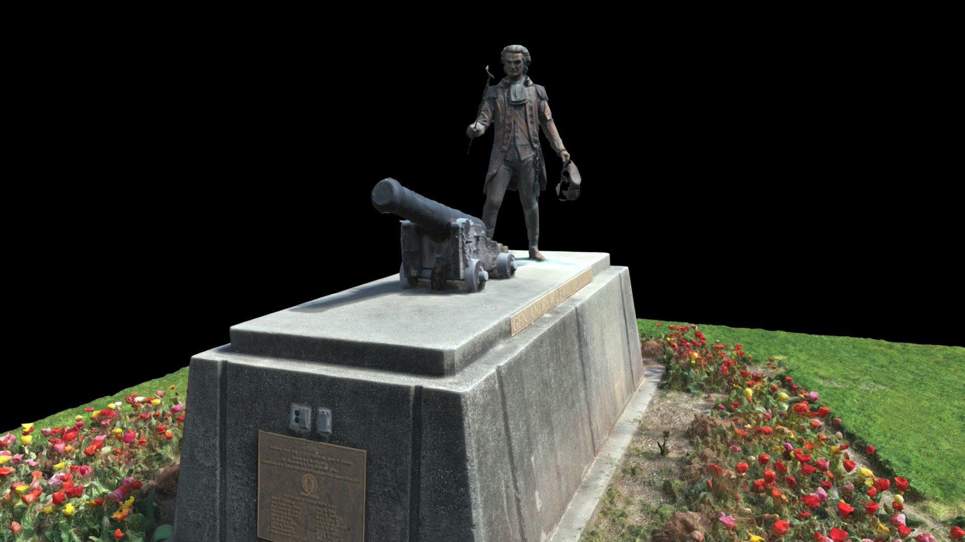 Andrew Lewis Statue - 3D model by ozone68 [c9ca308] - Sketchfab