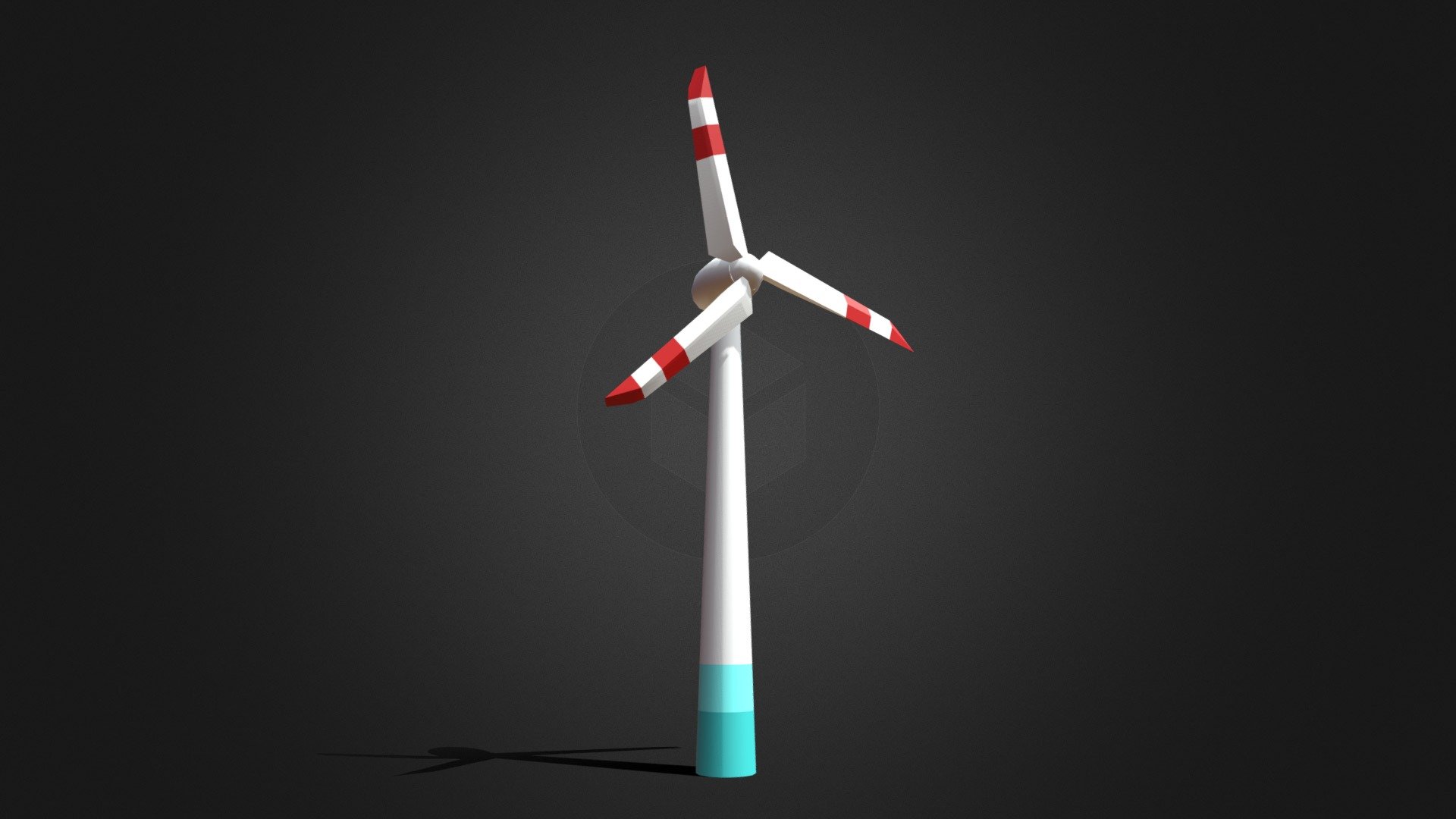 Low Poly Wind Turbine stylized - 3D model by ClimateHackerz [c9cd381 ...