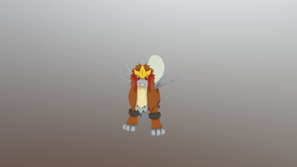 Entei - 3D model by pokemongo [c9cd8fe] - Sketchfab