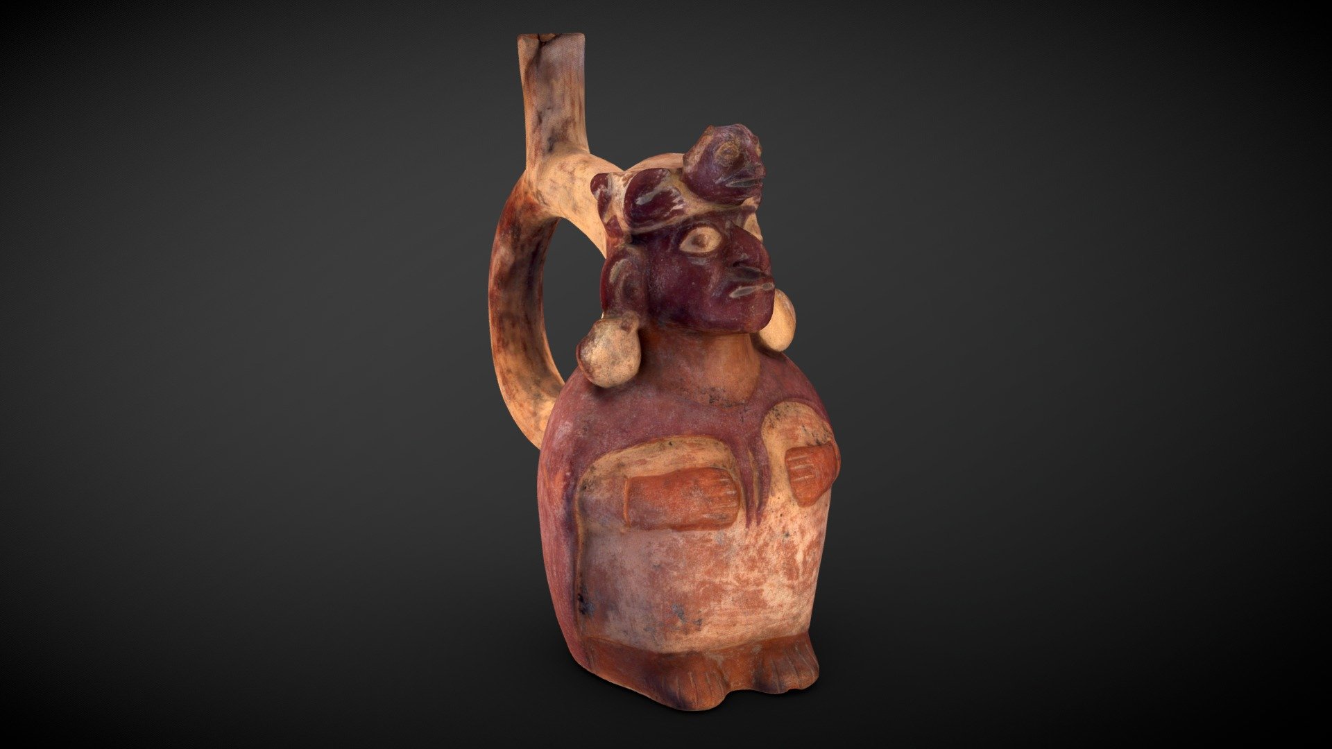 Anthropomorphic vessel of the Moche culture - Download Free 3D model by ...