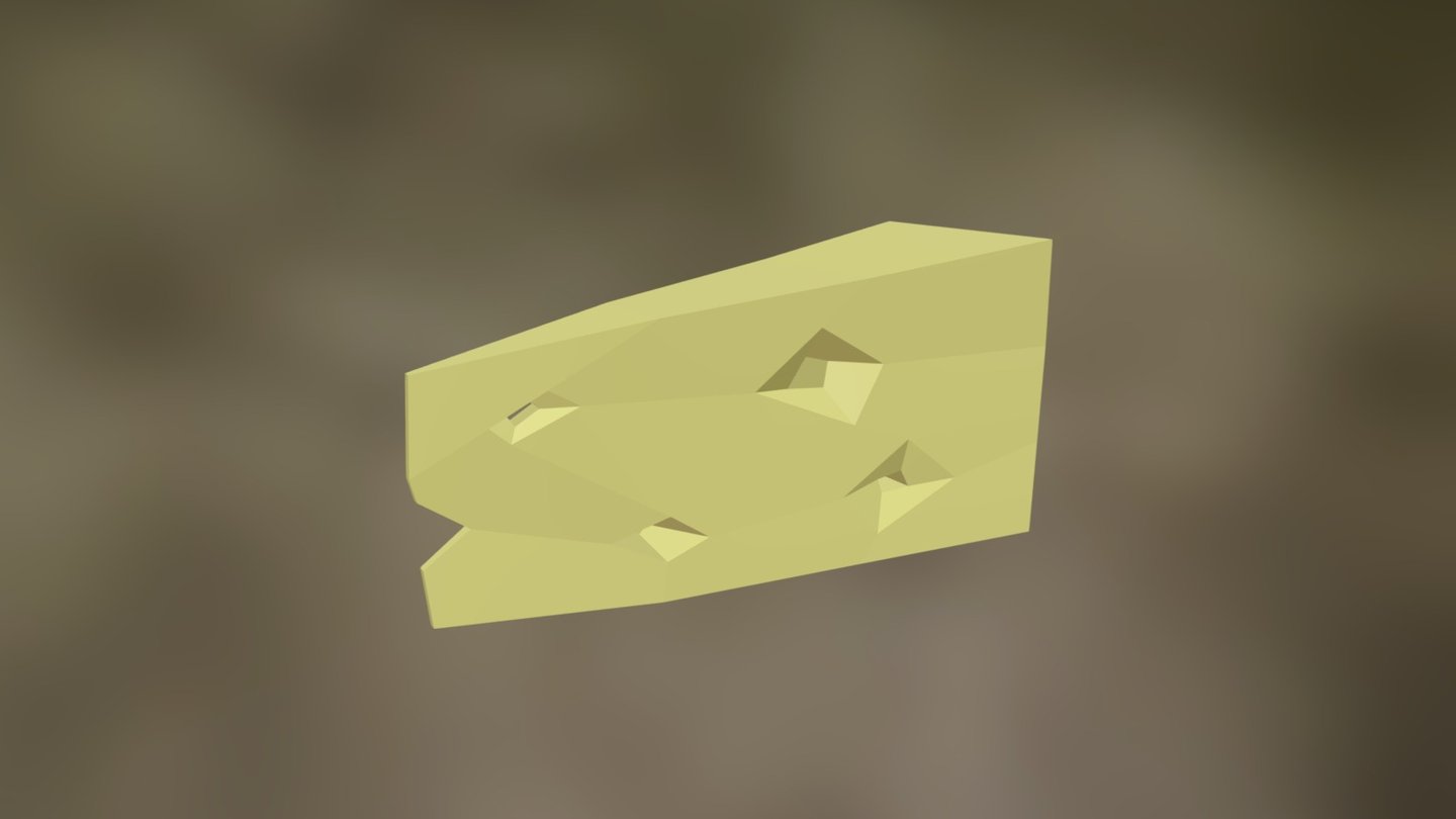 Low Poly Swiss Cheese - 3D model by ricardotnet [c9ce137] - Sketchfab