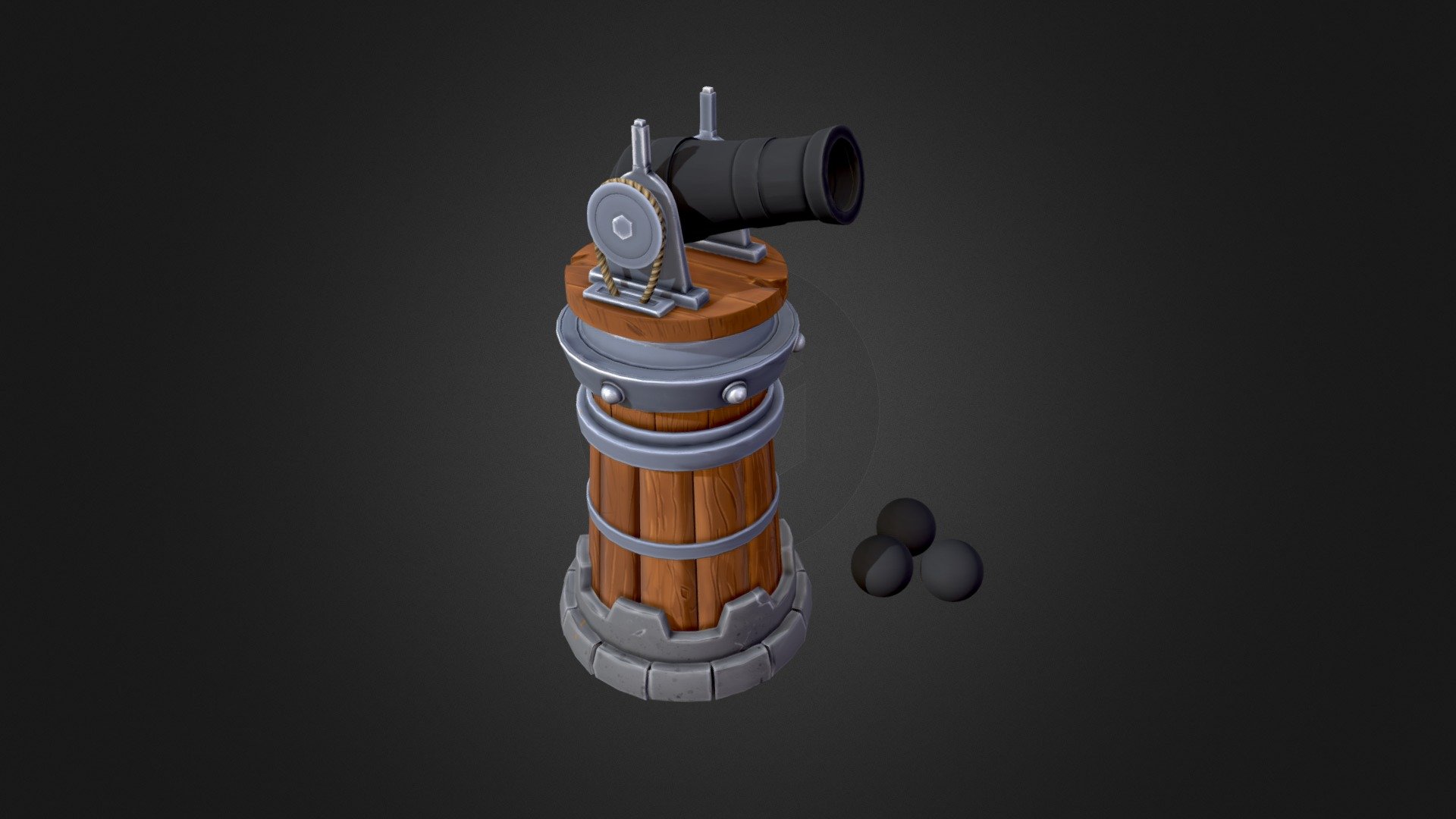 Stylized Turret - 3D model by cgworkers [c9ce755] - Sketchfab