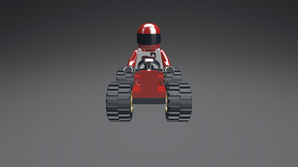 Lego Race 6619 Red Four Wheel Driver - 3D model by kambur [c9cfeff ...