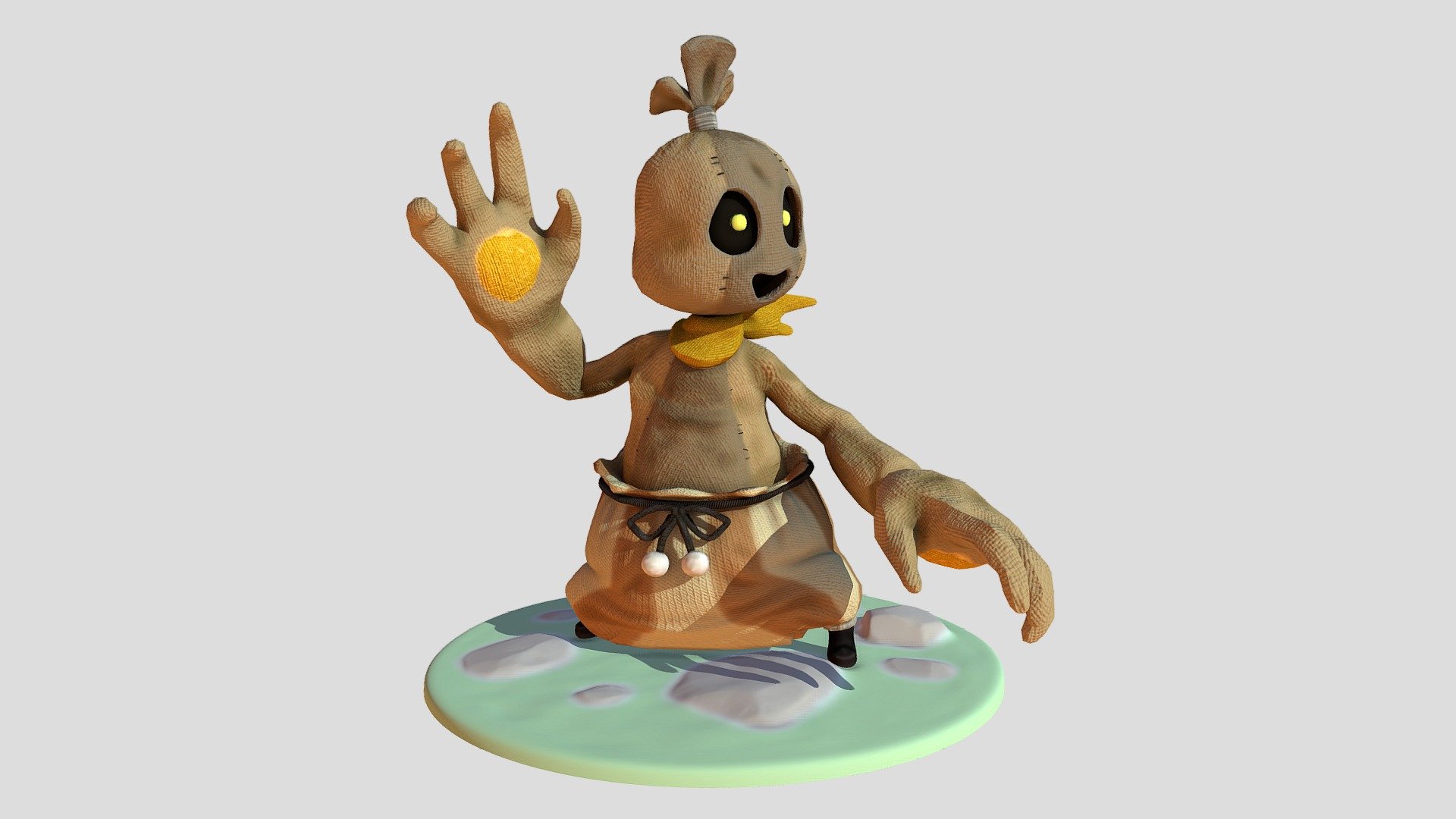 Sack Monster_Stylized Creature - 3D model by EriksAleksandrovs [c9d237f ...